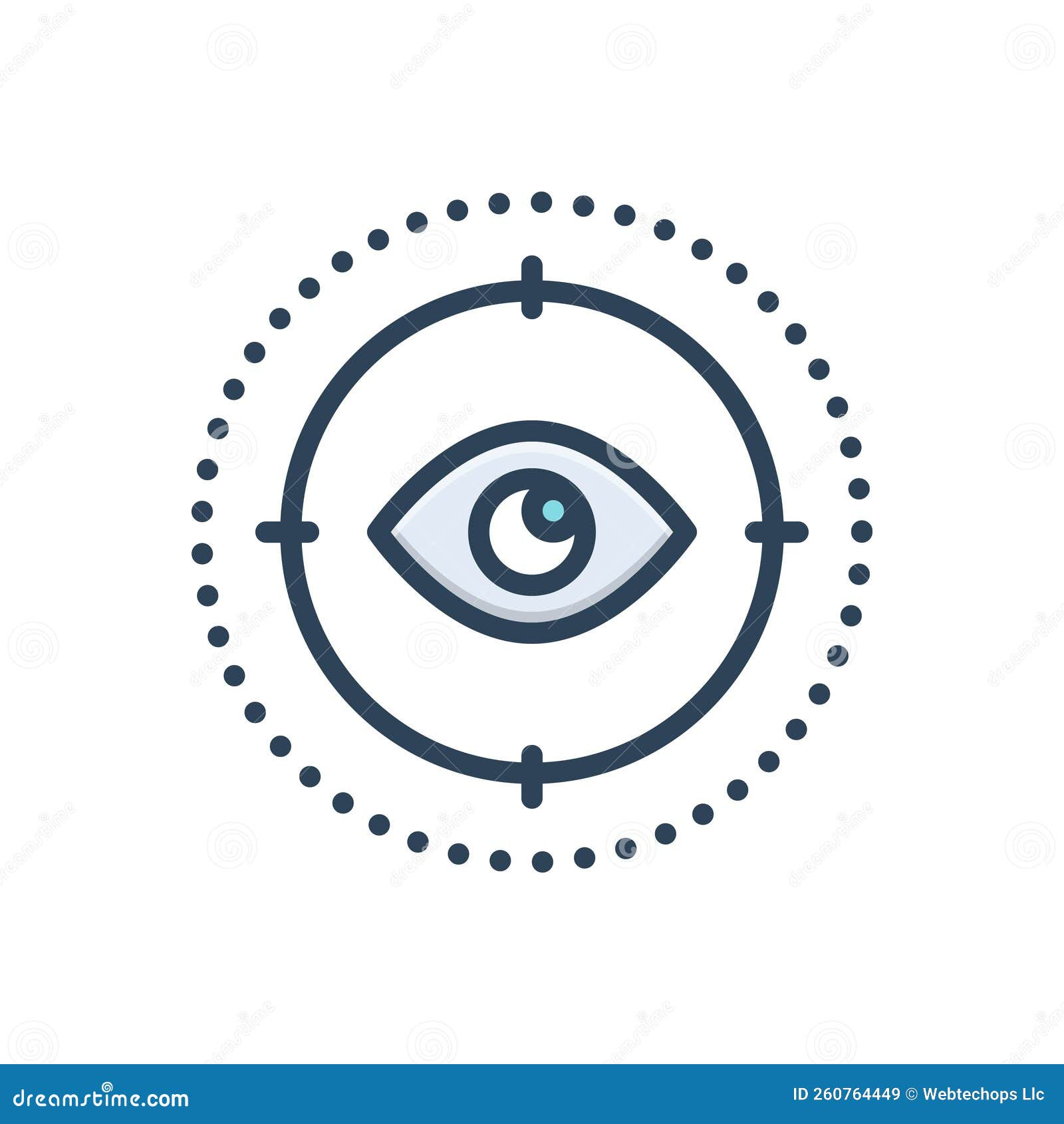 Color Illustration Icon for Sight, Eyesight and Vision Stock ...