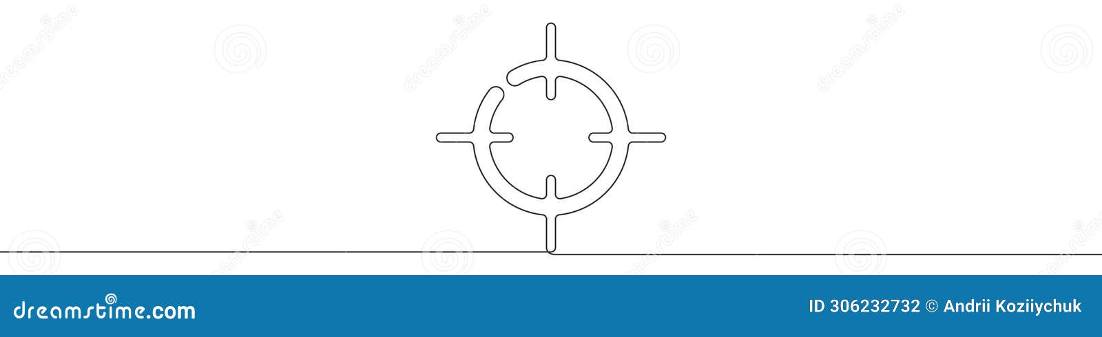 Sight Icon Line Continuous Drawing Vector. One Line Sight Icon Vector ...