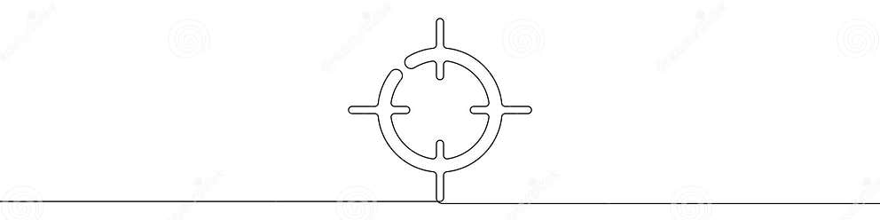 Sight Icon Line Continuous Drawing Vector. One Line Sight Icon Vector ...