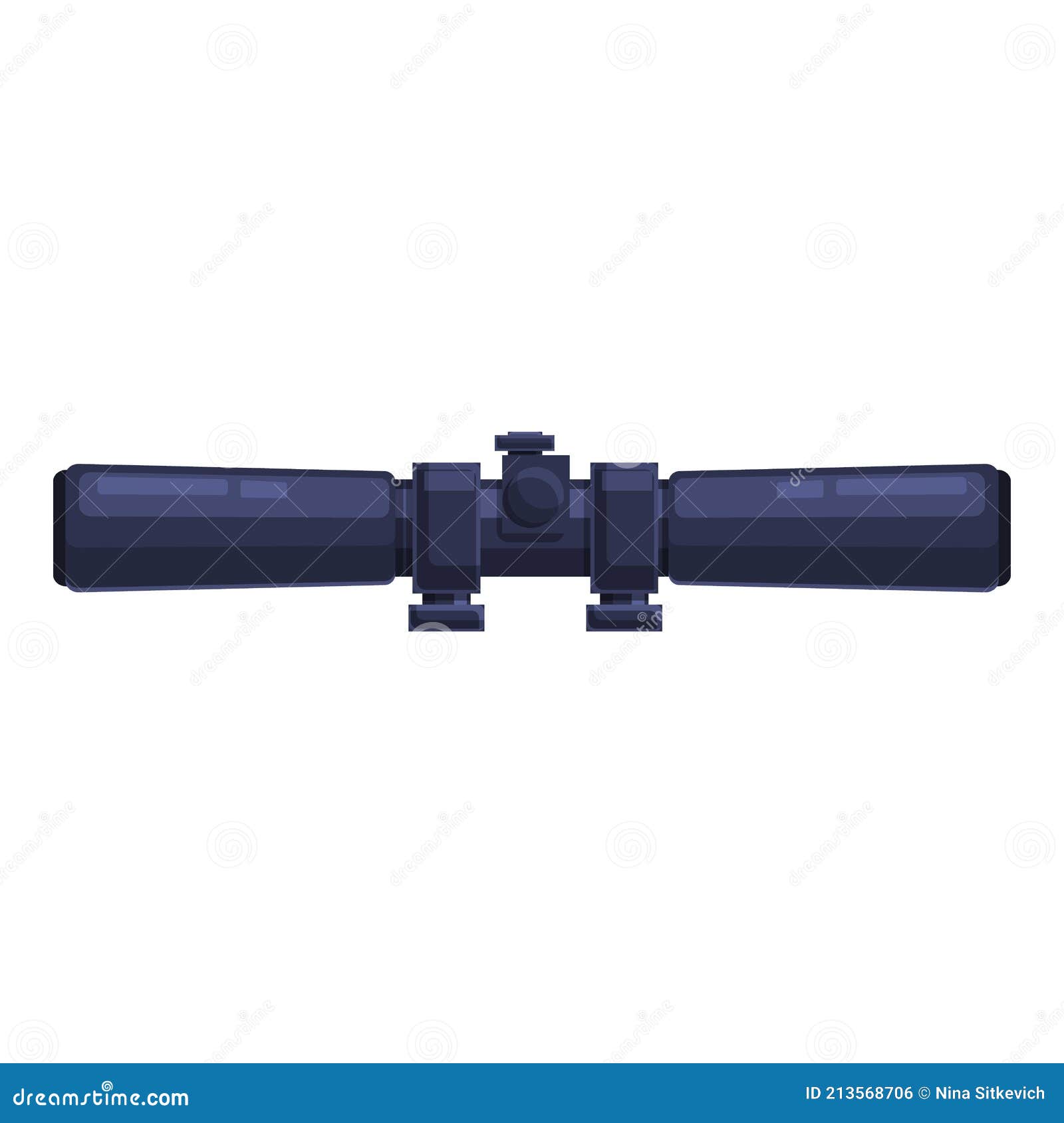 Sight Optic Scope Icon, Cartoon Style Stock Vector - Illustration of ...