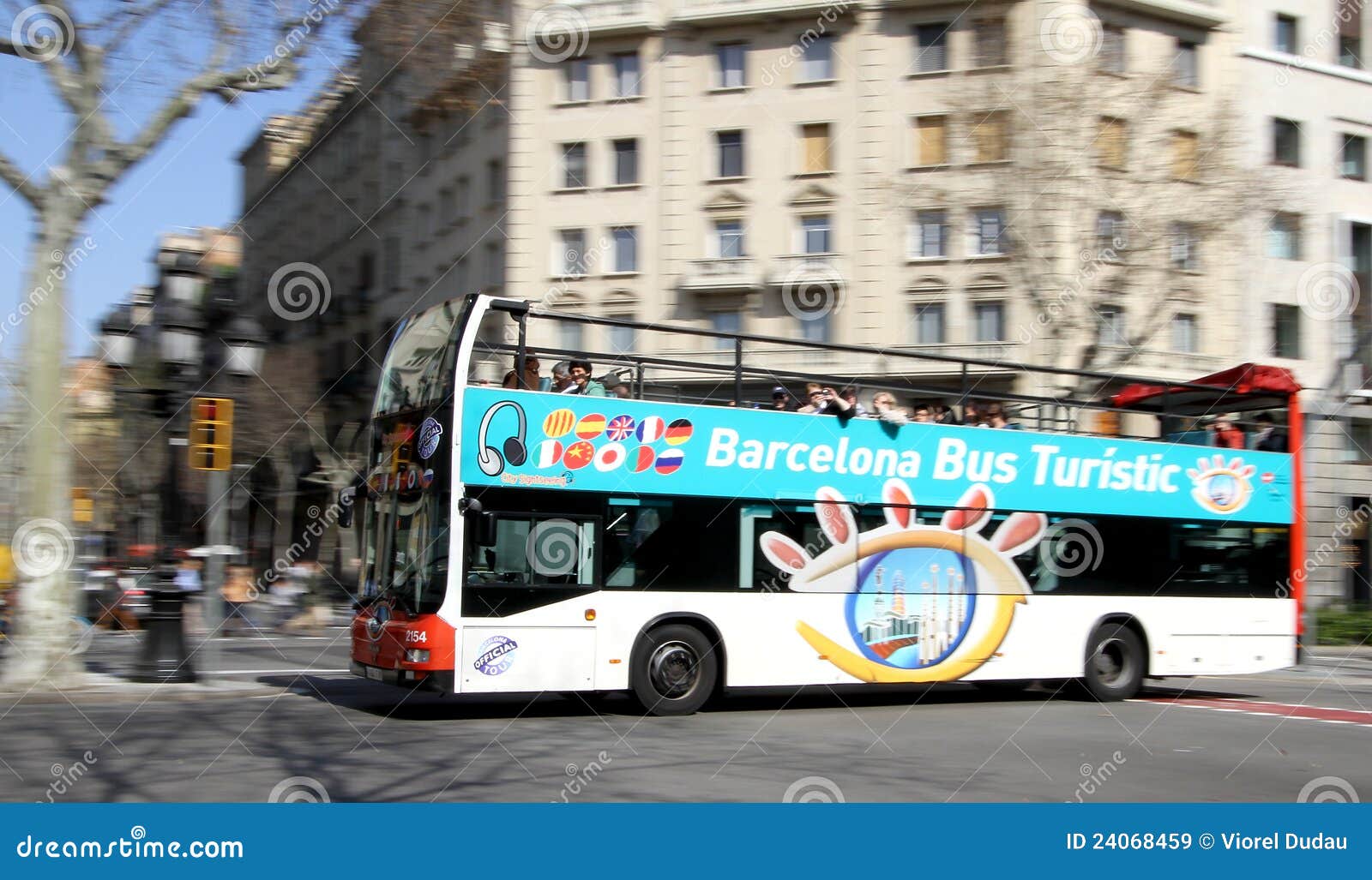 Sightseeing Bus in Barcelona, Spain Editorial Stock Image - Image of ...
