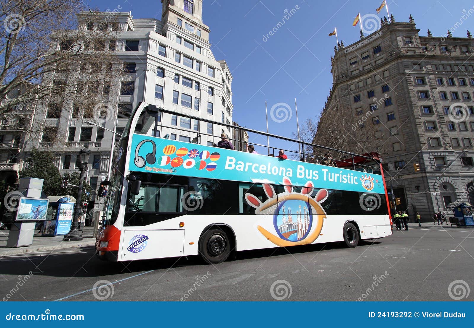 Sightseeing Bus in Barcelona, Spain Editorial Photography - Image of ...