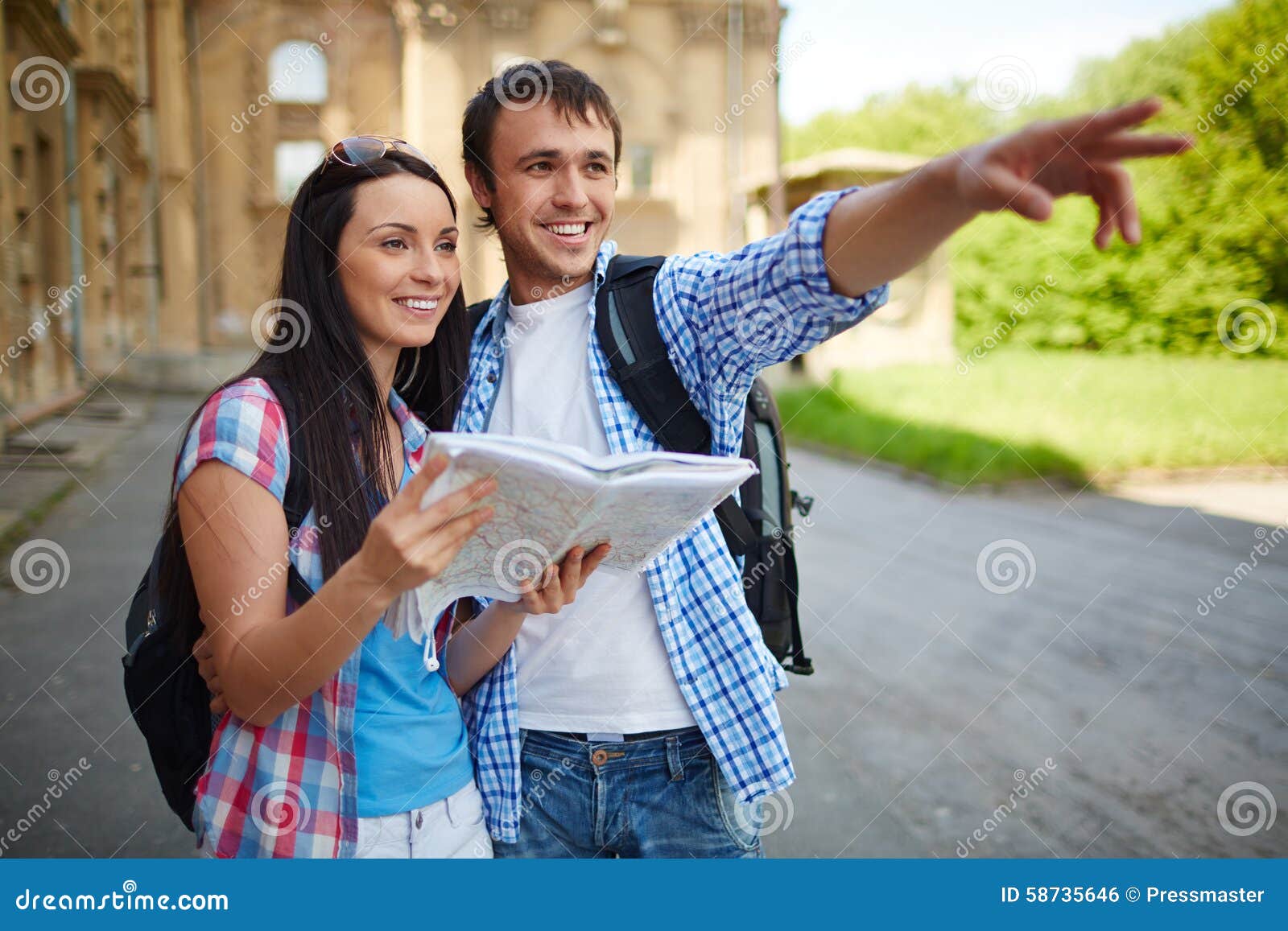 Sightseeing stock photo. Image of outside, boyfriend - 58735646