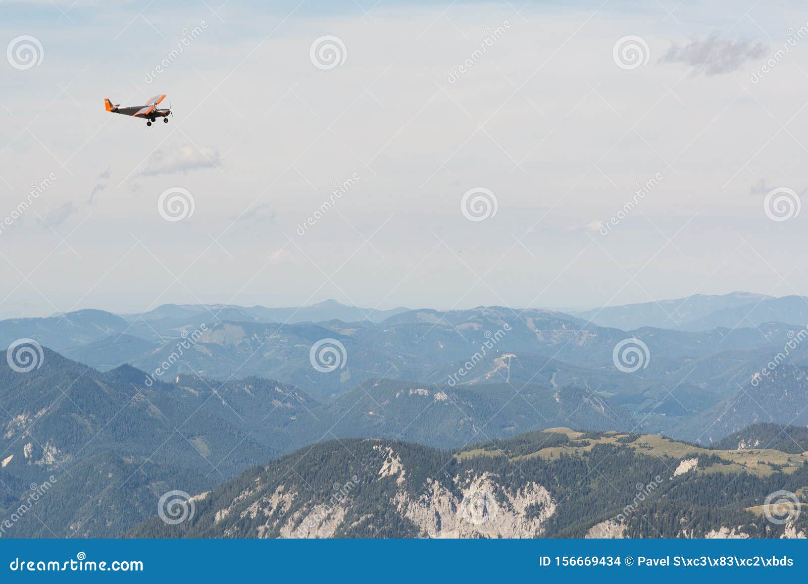 Sightseeing Flight Over the Mountains Stock Photo - Image of nature ...