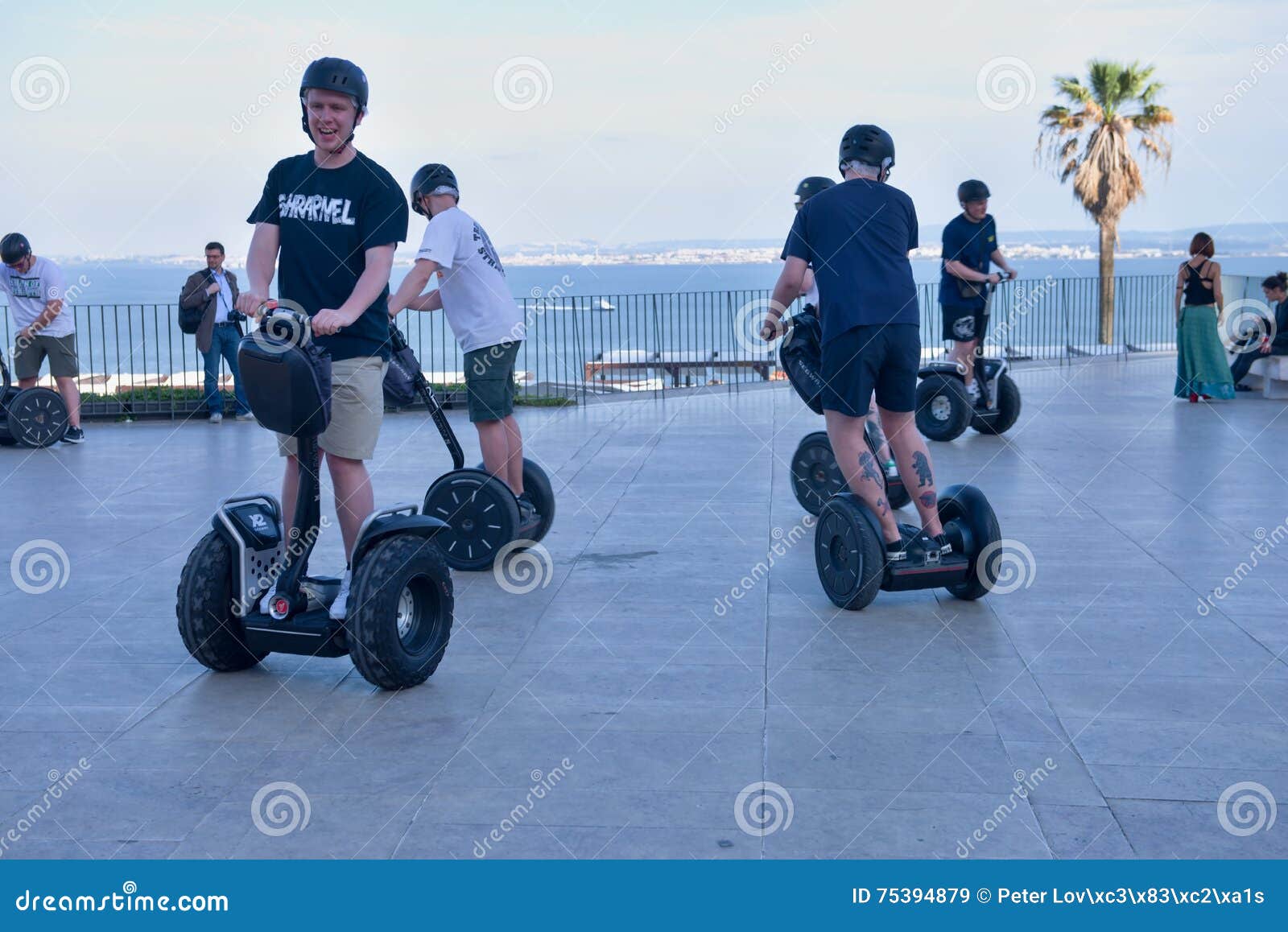 Sightseeing in Lisboa Gyropode Segway Editorial Stock Image - Image of ...