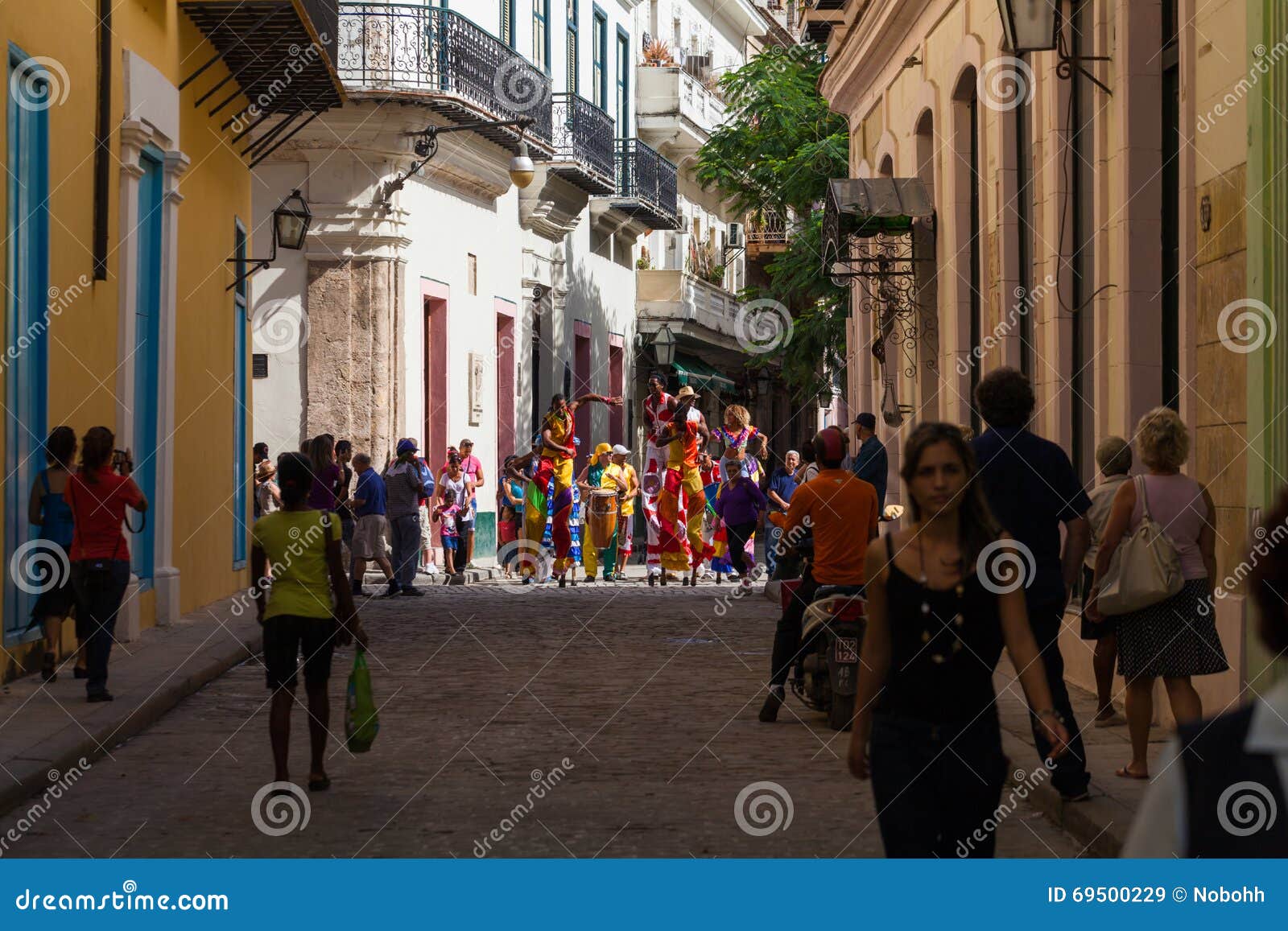 Sightseeing in the Side Street from Havana Cuba Editorial Stock Image ...