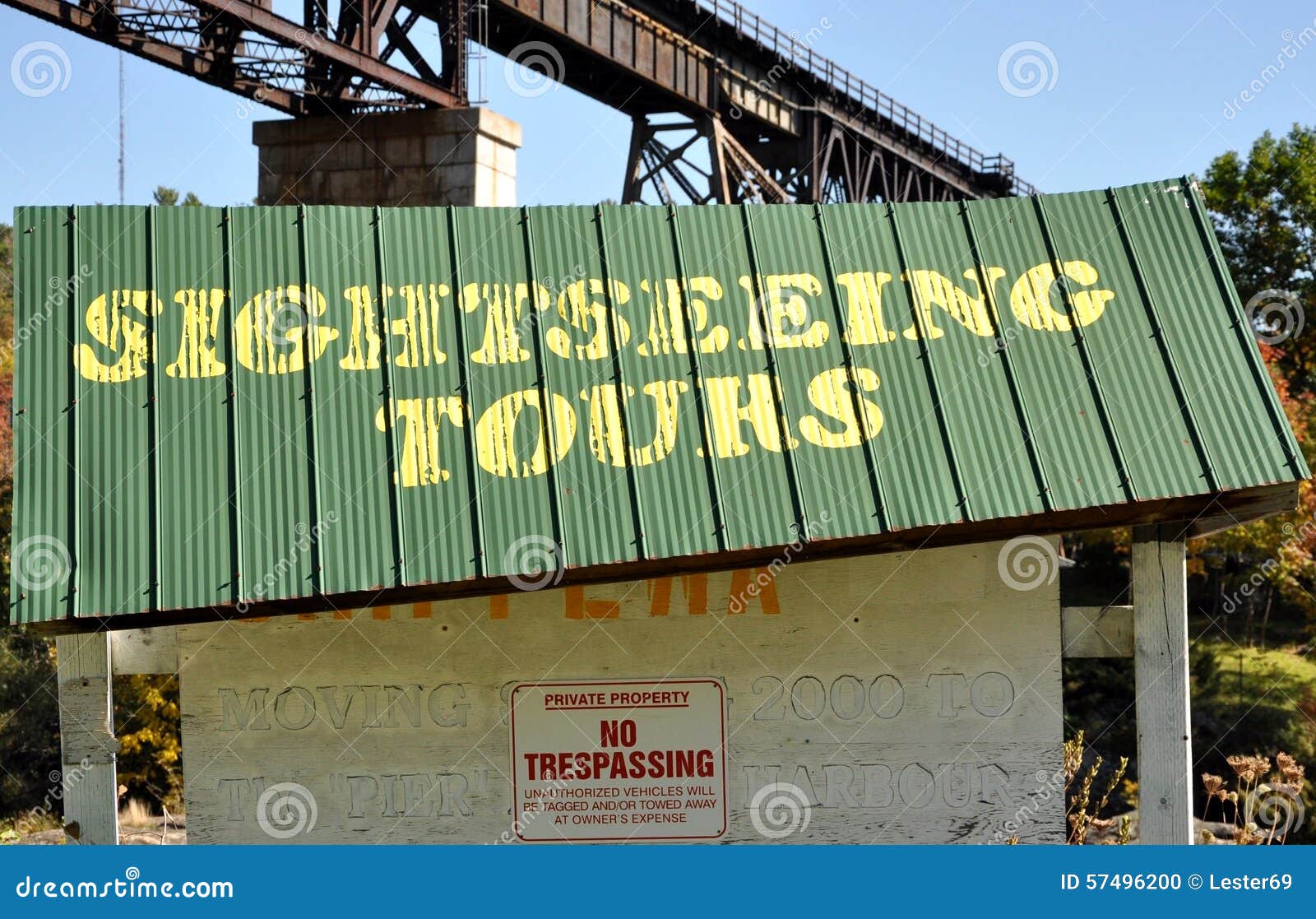 Sightseeing tours sign stock photo. Image of destination - 57496200