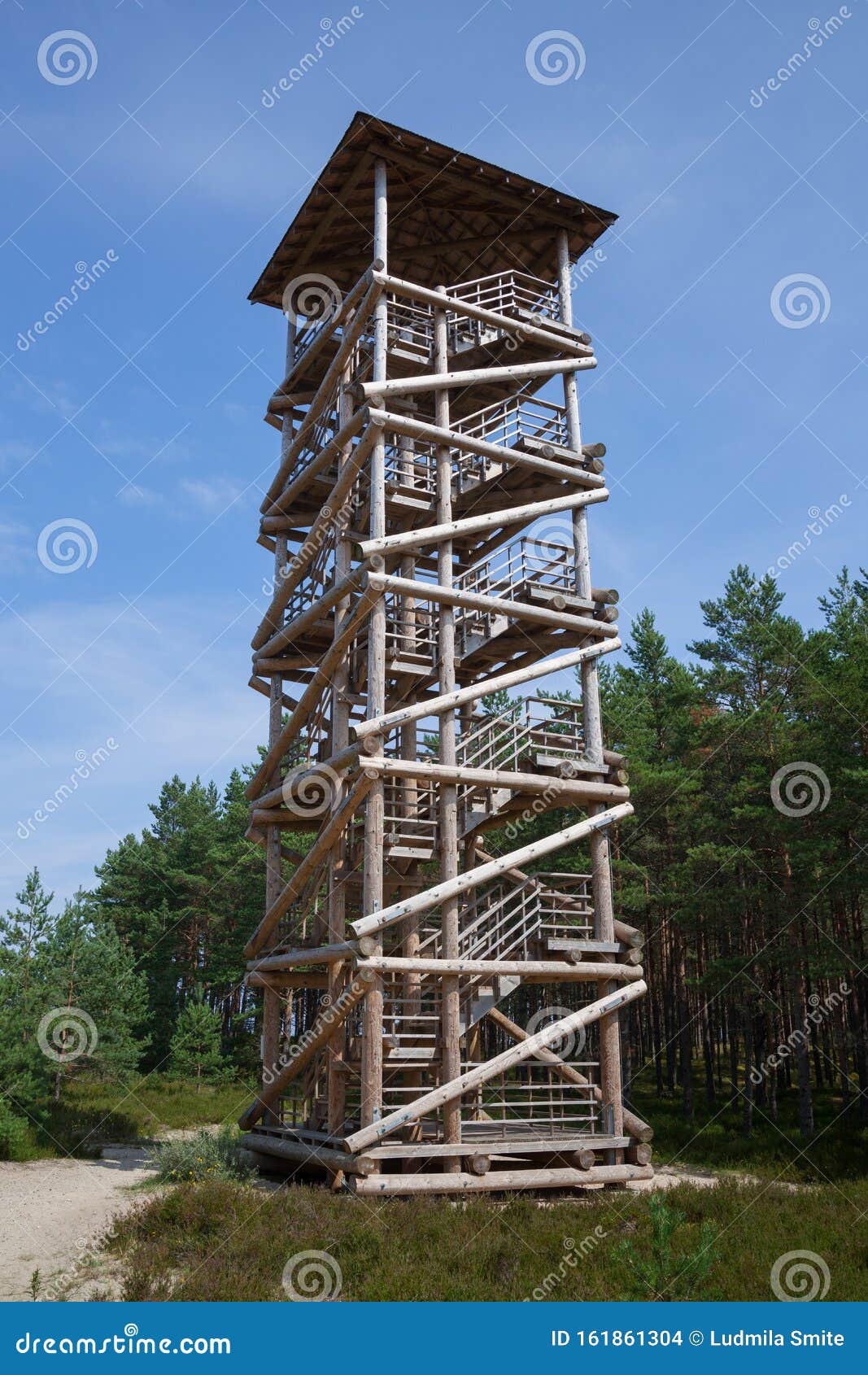 Sightseeing Tower on Coastline Stock Photo - Image of tower, pier ...