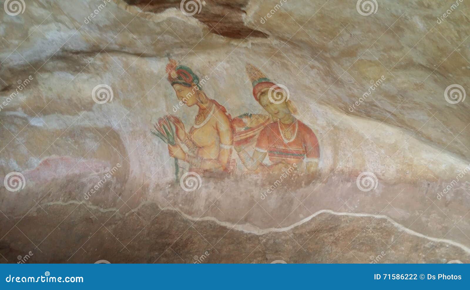 Sigiri art stock photo. Image of sigiri, popular, lanka - 71586222