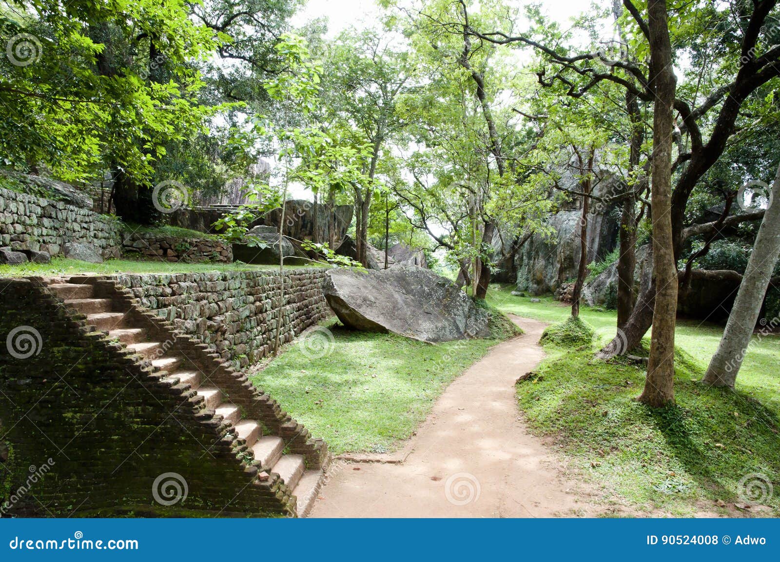 Sigiriya Boulder Garden - Sri Lanka Stock Photo - Image of nature ...
