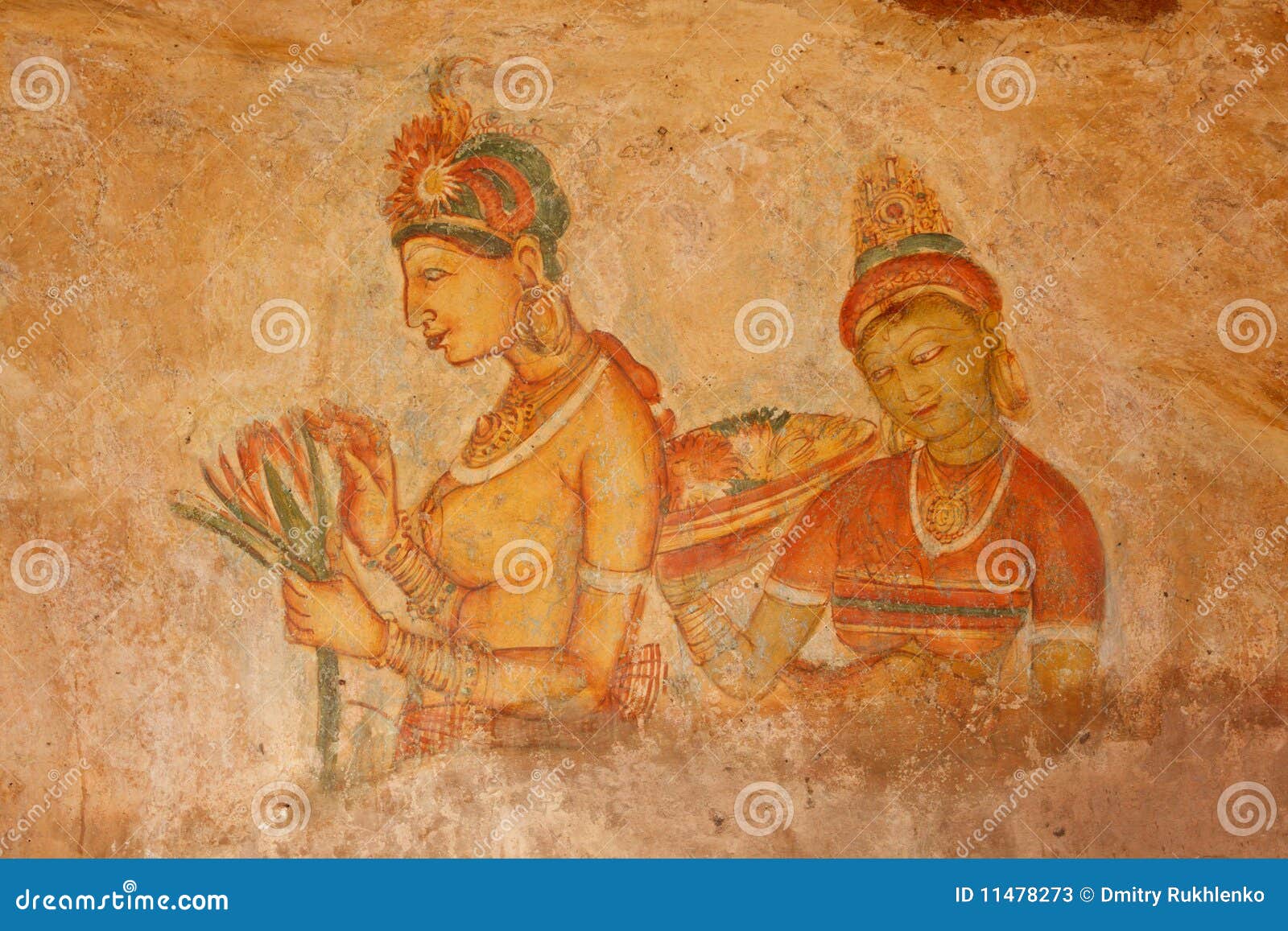 Sigiriya Frescoes Stock Photos - Image: 11478273