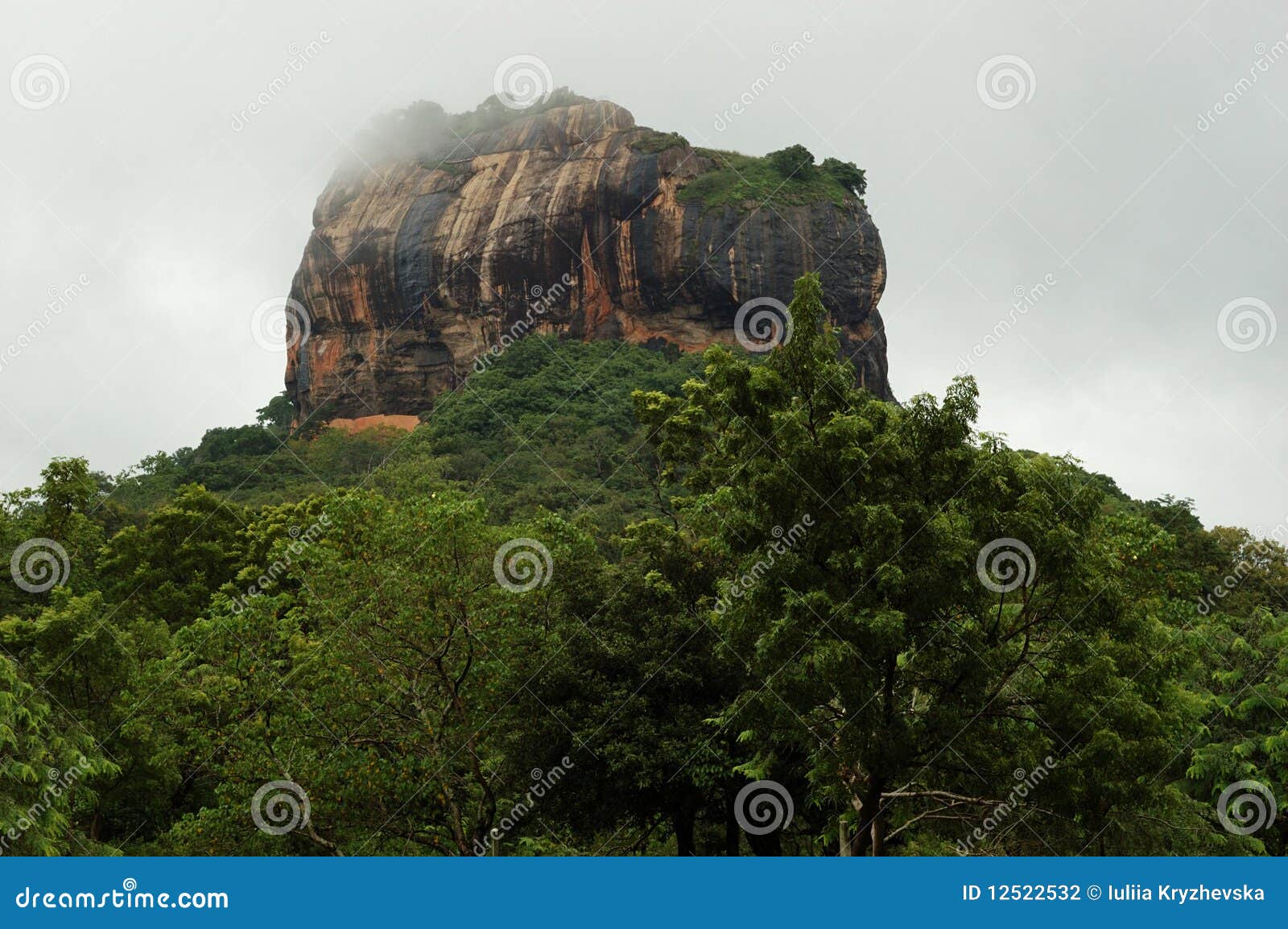Sigiriya- Lion S Rock in Ceylon Stock Photo - Image of tourism, mirror ...