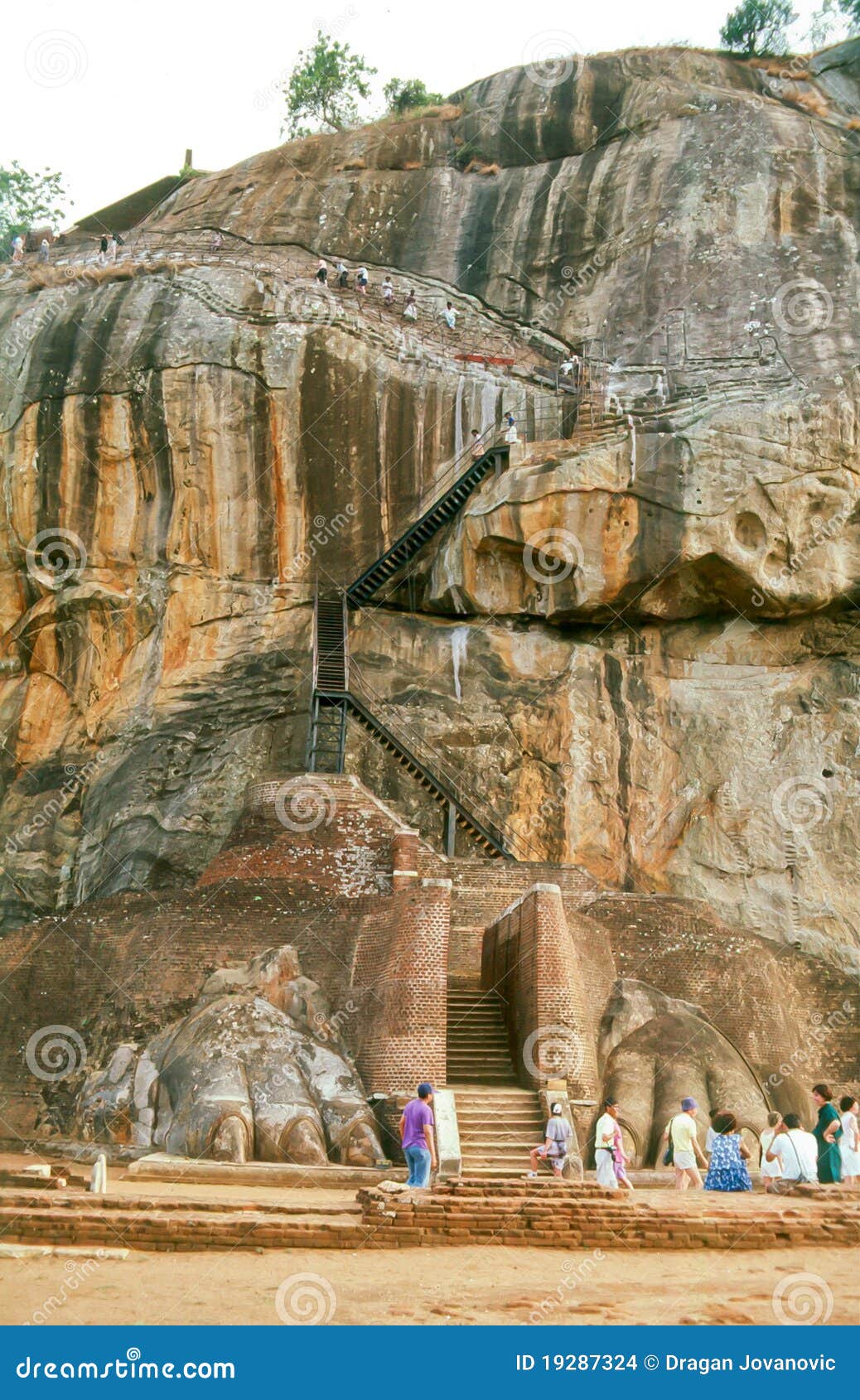 Sigiriya Rock, Sri Lanka editorial stock image. Image of architecture ...