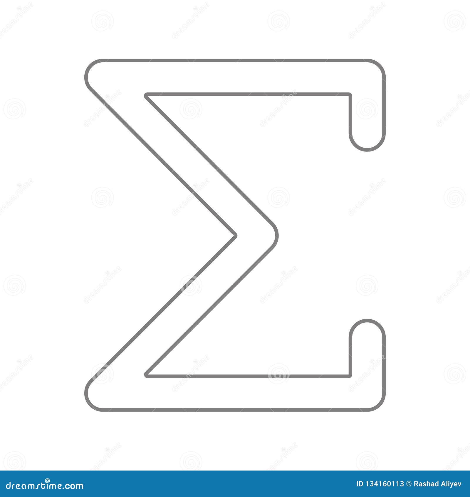Sigma Greek Letter Icon. Element of Cyber Security for Mobile Concept ...