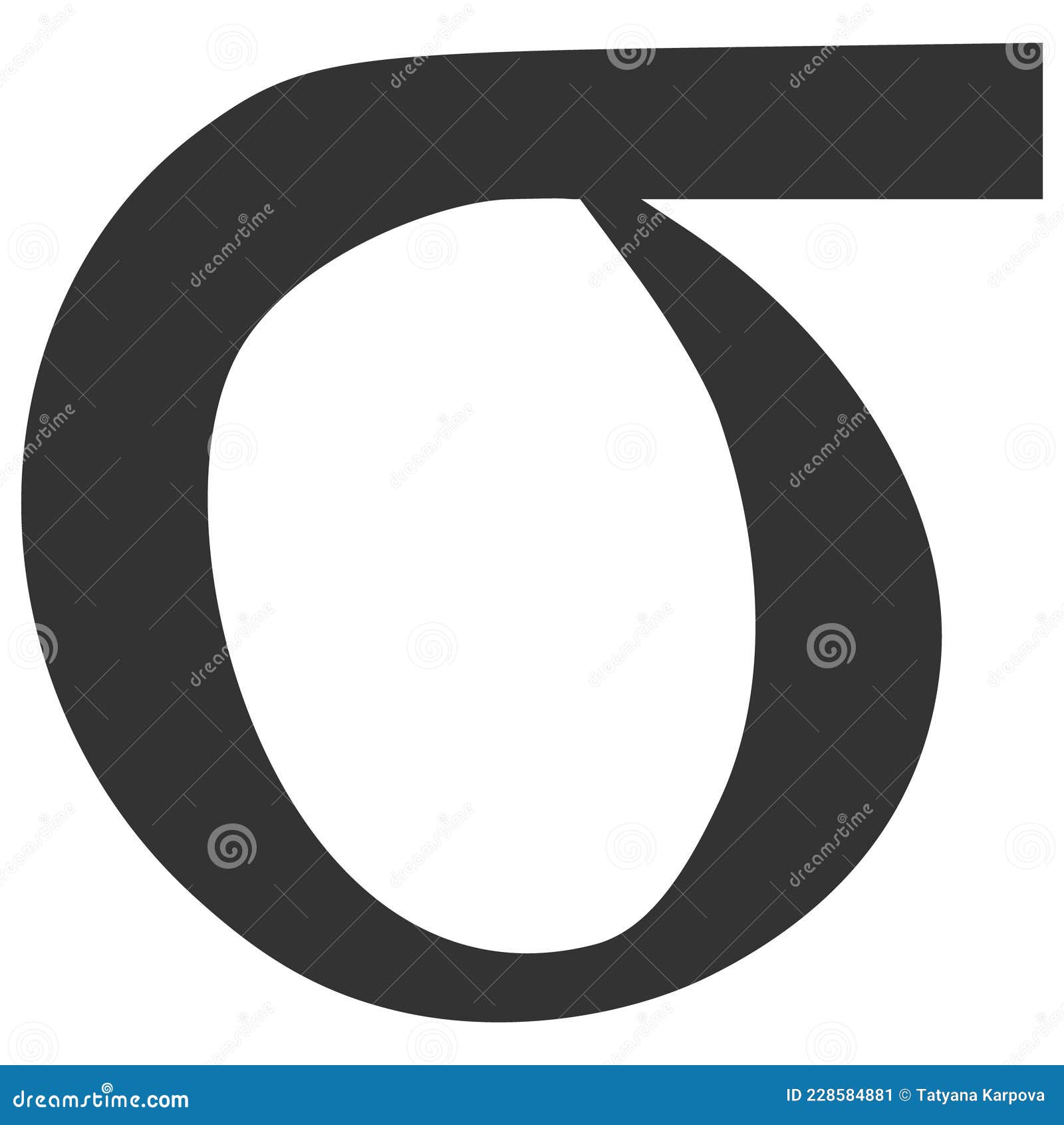 Sigma Greek Alphabet Design Trendy Vector Illustration | CartoonDealer ...