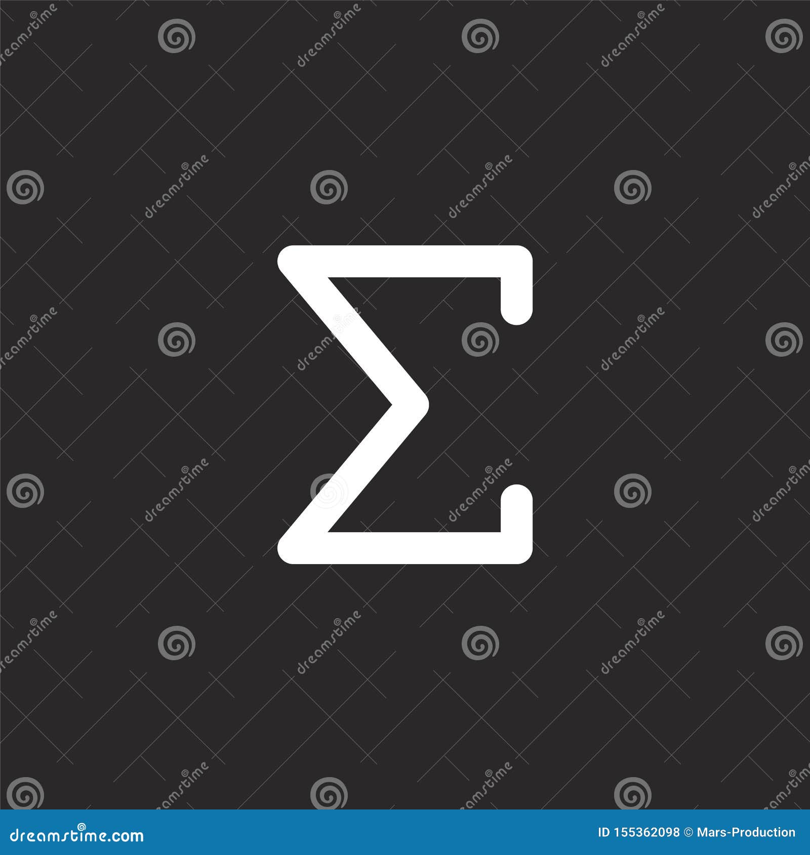 Sigma Icon Vector Isolated On White Background, Sigma Sign ...