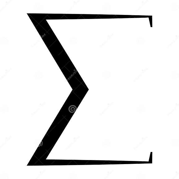 Sigma icon mathematics stock illustration. Illustration of mathematical ...