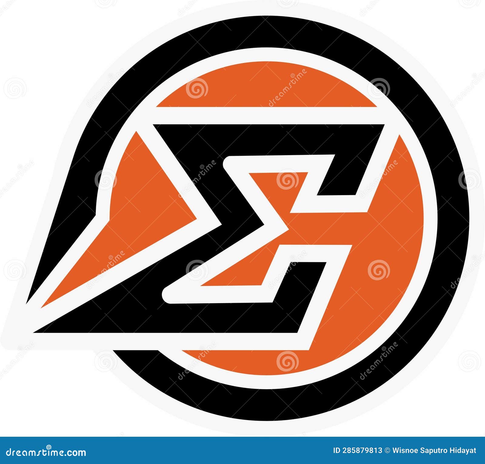 Sigma Letter Outline Icon Vector Illustration | CartoonDealer.com ...