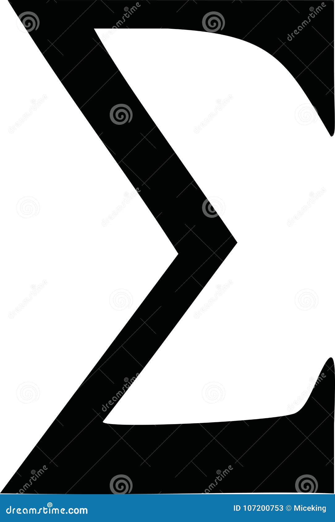 Sigma Sign. Sigma Letter, Greek Alphabet Symbol Stock Photo ...