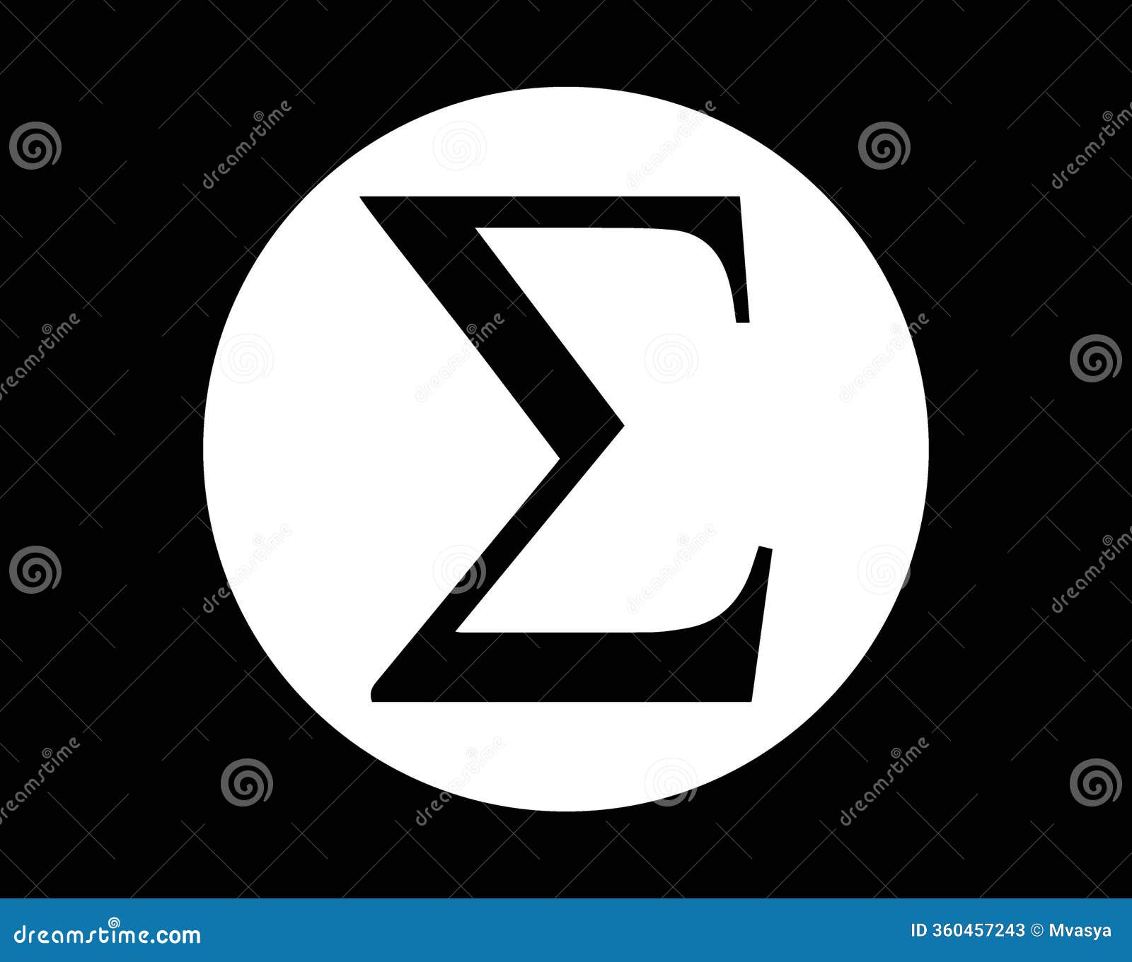 Sigma Symbol, White Background, Minimalist Design, Mathematical ...
