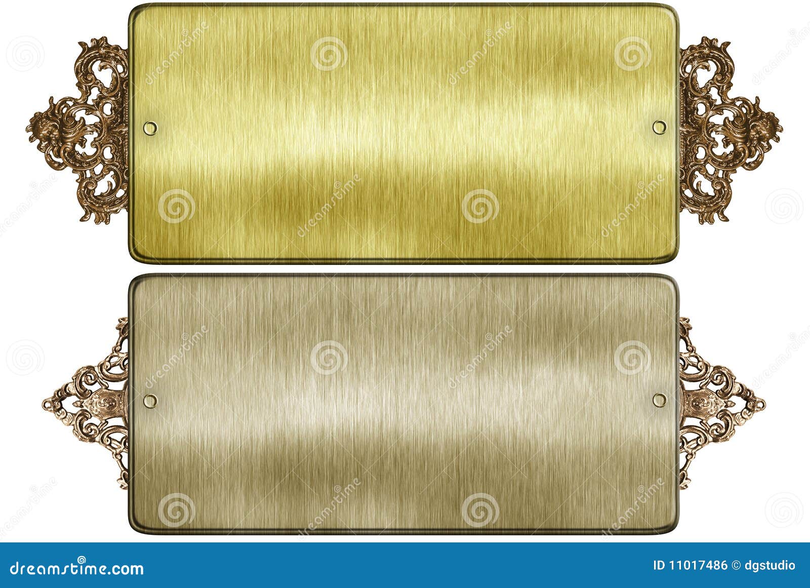 Grungy Brushed Brass Sign Stock Illustrations – 12 Grungy Brushed Brass ...