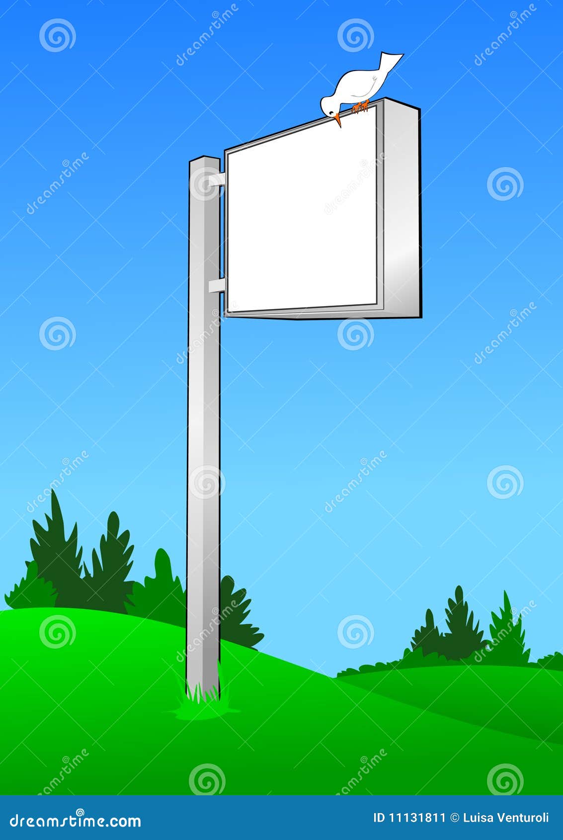 Sign stock vector. Illustration of pole, design, visual - 11131811