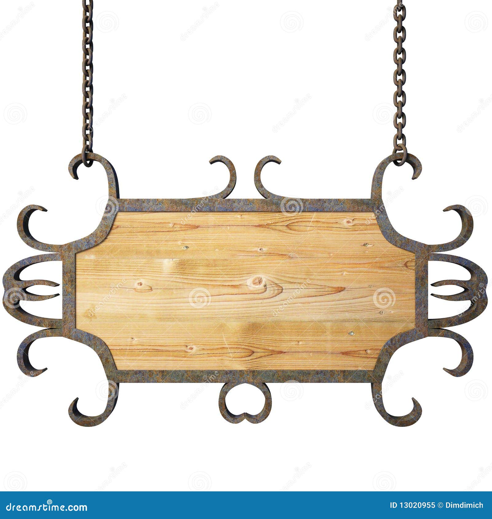 Sign stock illustration. Illustration of blank, brown - 13020955