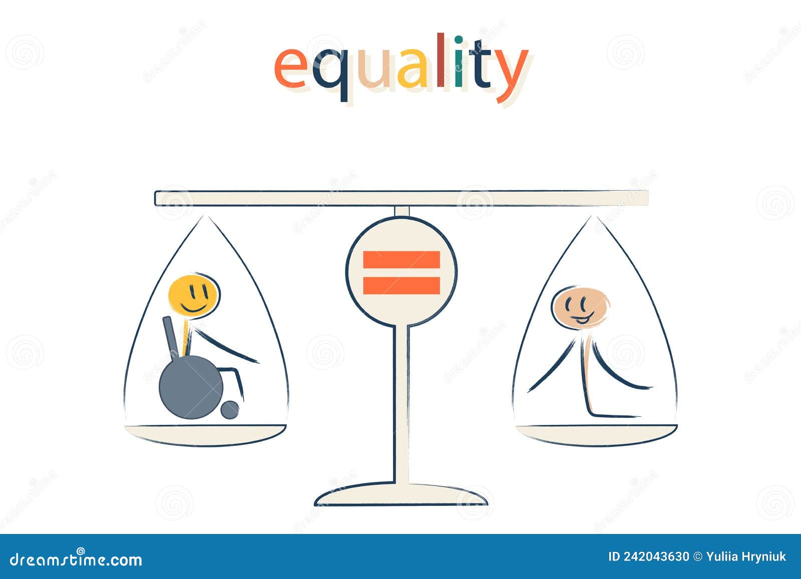 All People are Different, but Everyone is Important Stock Vector ...