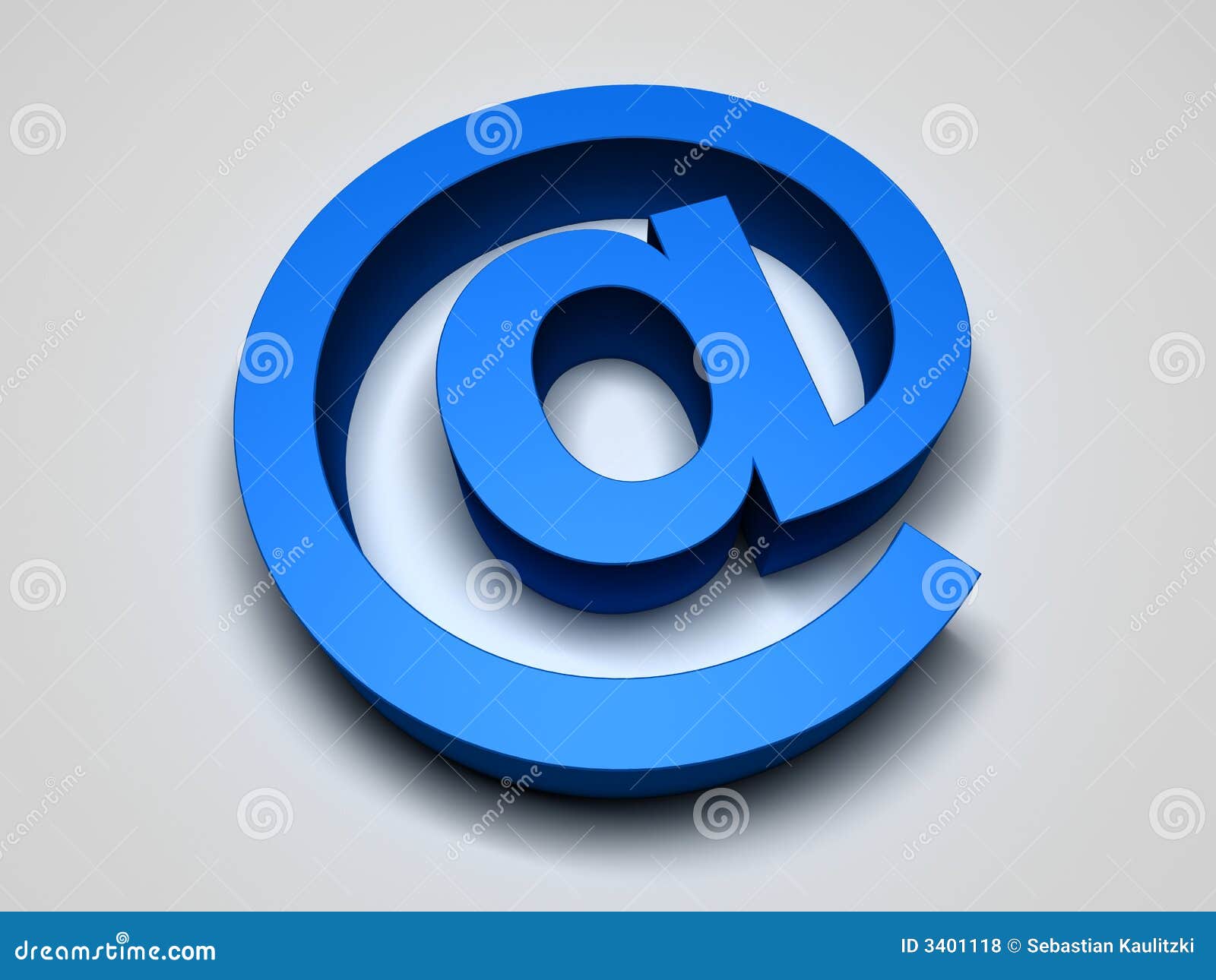 At sign stock illustration. Illustration of symbol, spam - 3401118