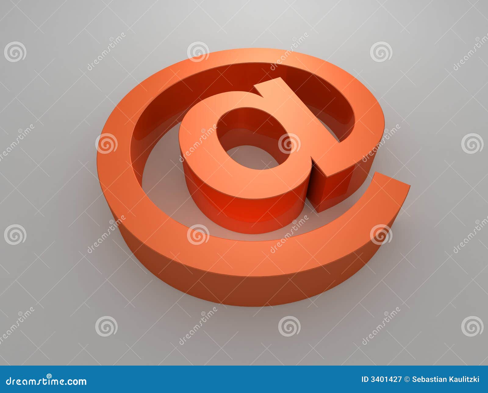 At sign stock illustration. Illustration of business, symbol - 3401427