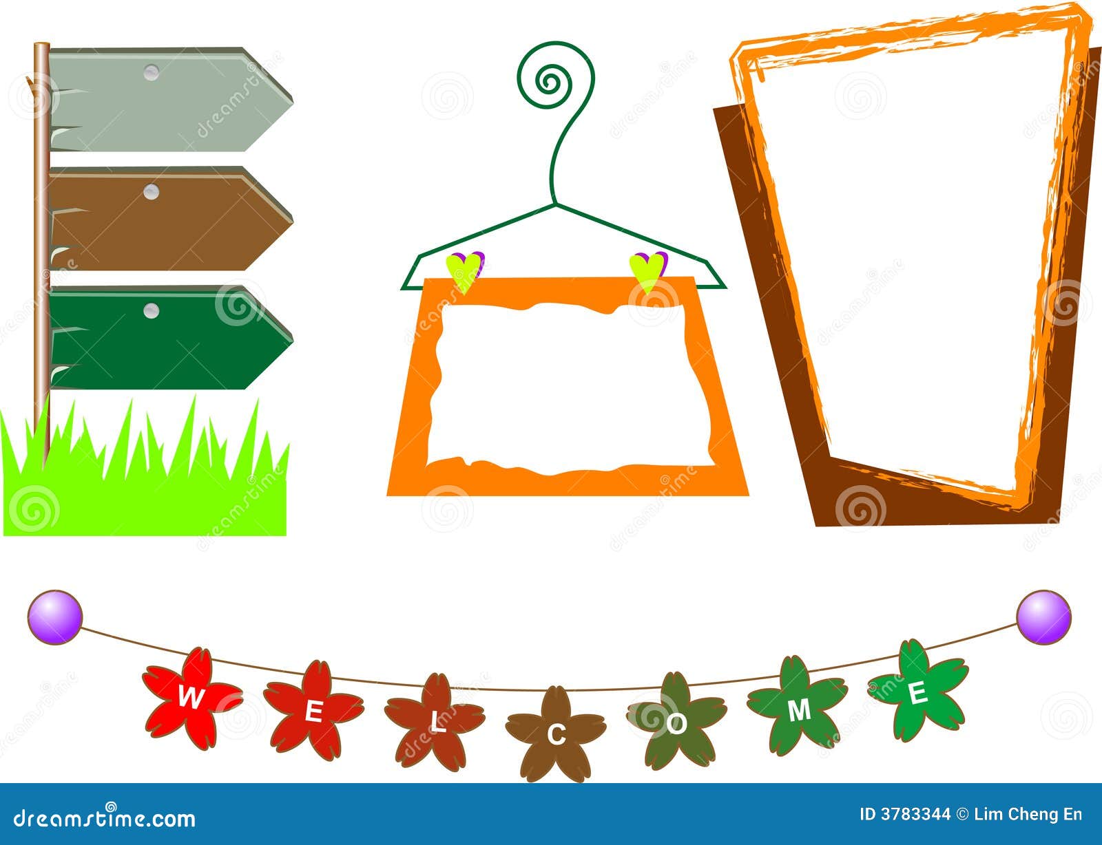Sign stock vector. Illustration of comic, cartoon, frame - 3783344