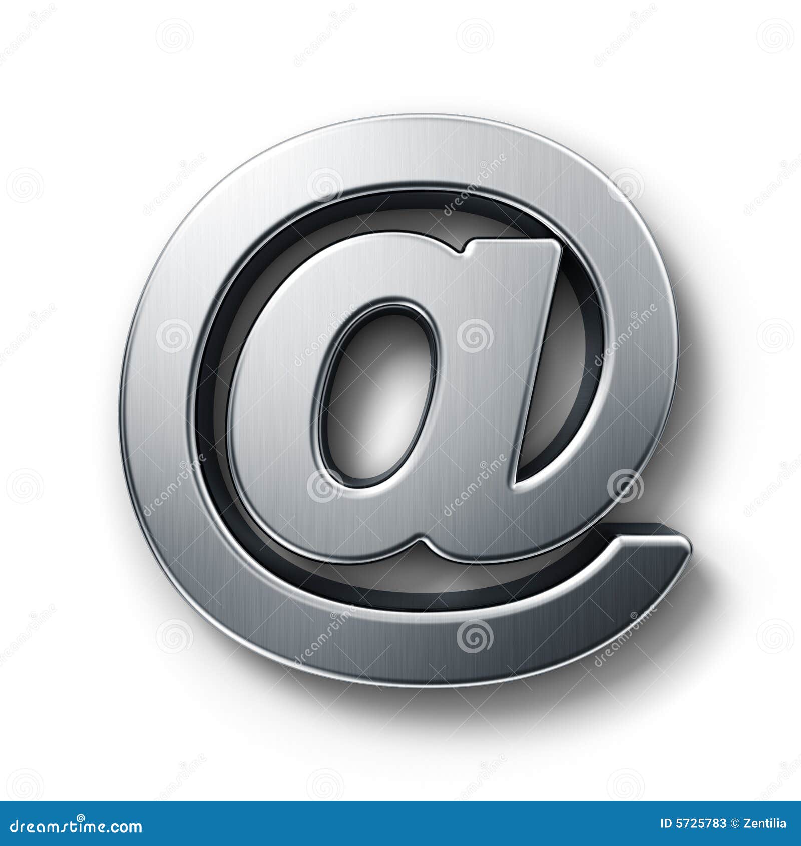 At sign stock illustration. Illustration of icon, brushed - 5725783