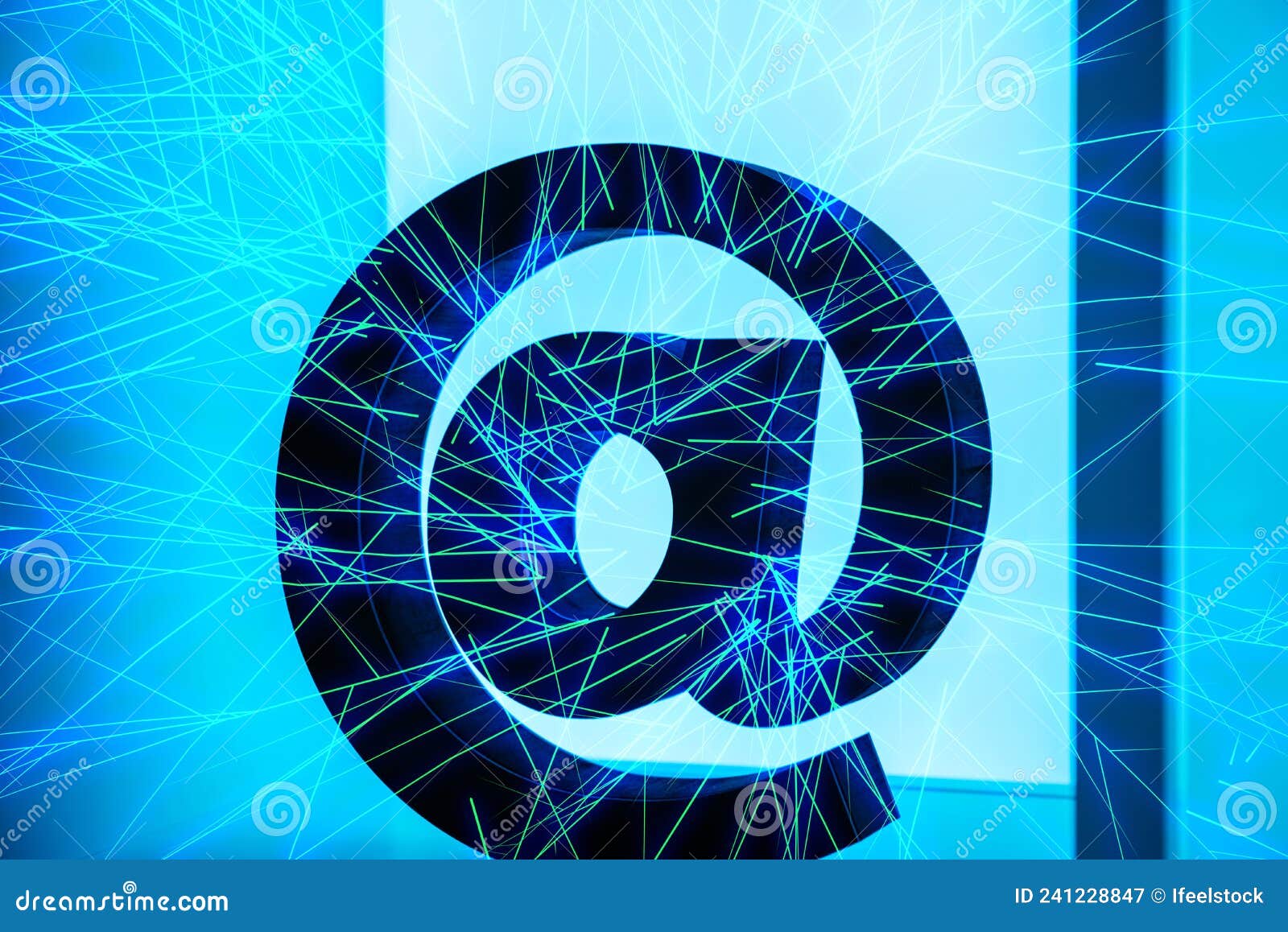 At Sign or Address Sign the Symbol in an E-mail Address Stock Image ...