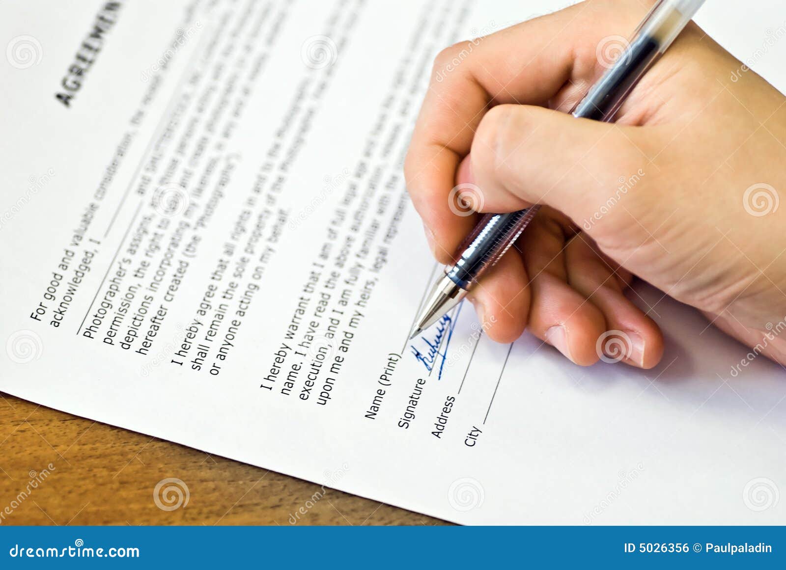 Sign agreement stock photo. Image of finger, text, statement - 5026356