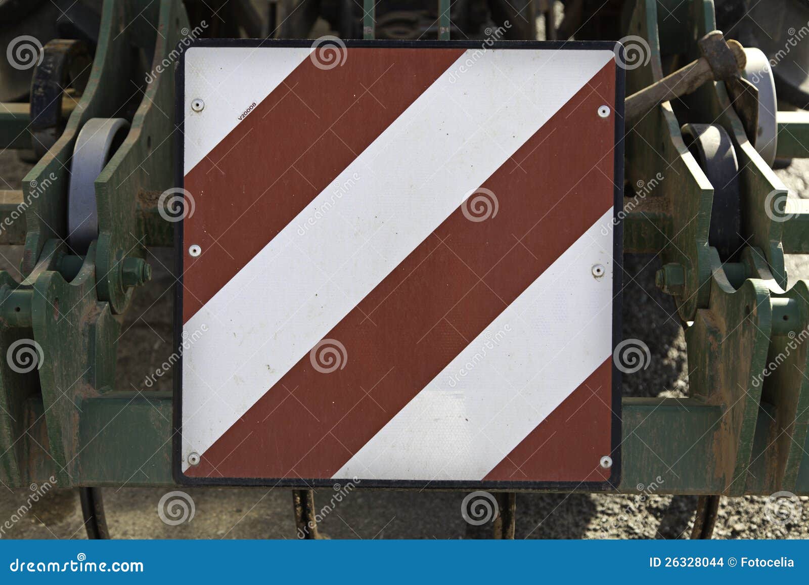 Sign in Agricultural Vehicle Stock Photo - Image of agricultural, sign ...