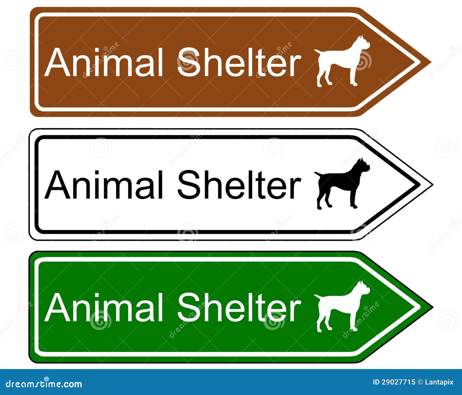 Sign animal shelter stock vector. Illustration of arrow - 29027715