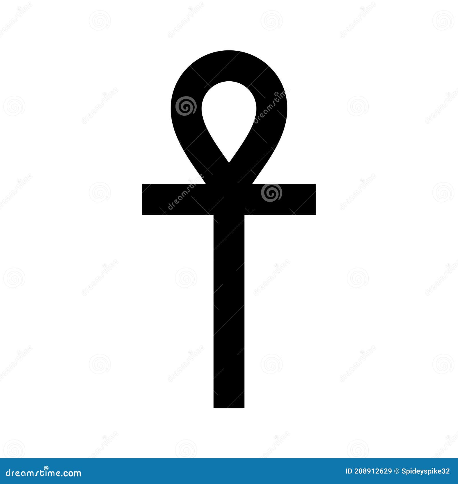 The Sign of Ankh. Isolated Vector Illustration Stock Illustration ...