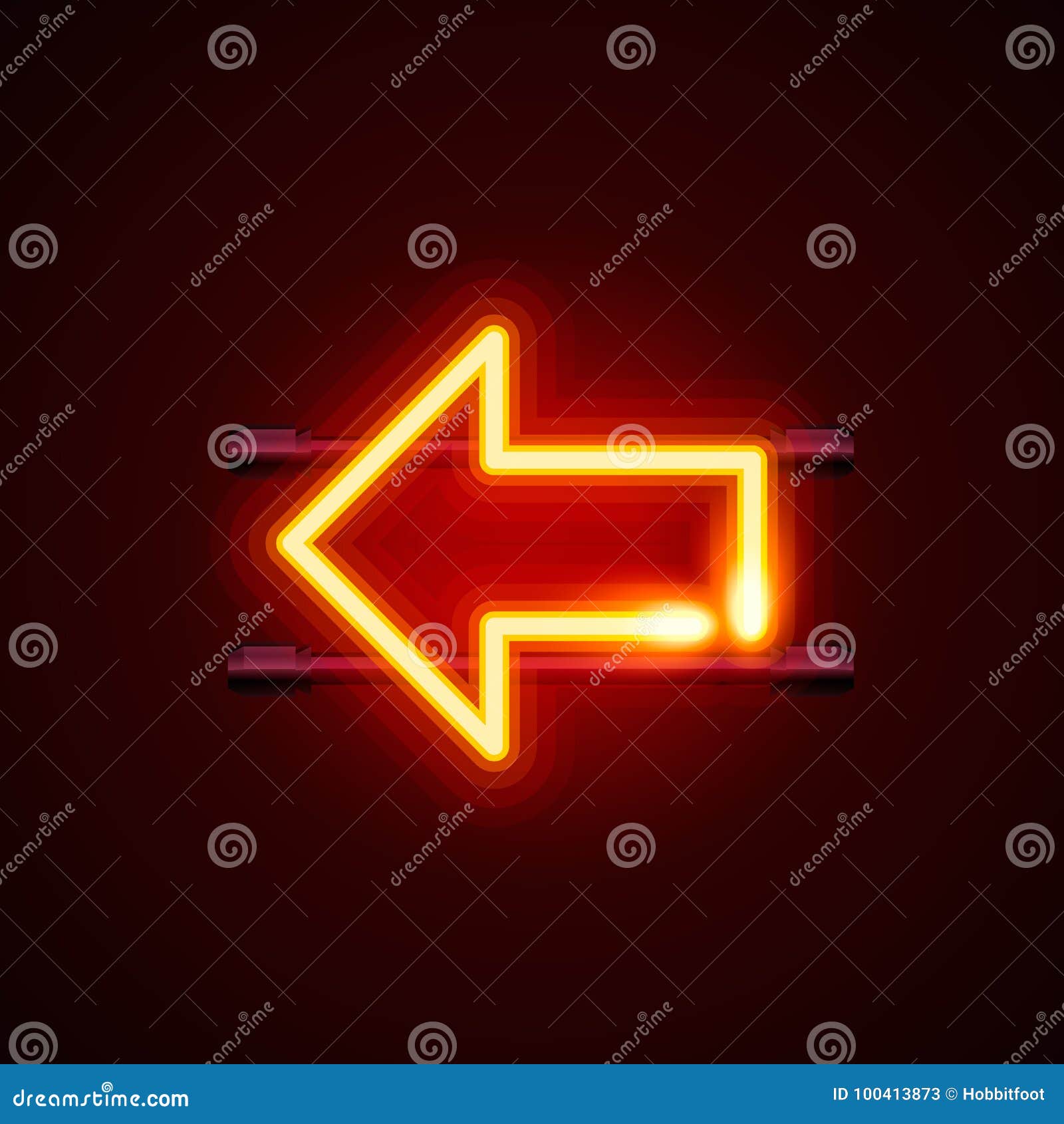 Sign arrow left signboard. stock vector. Illustration of icon - 100413873