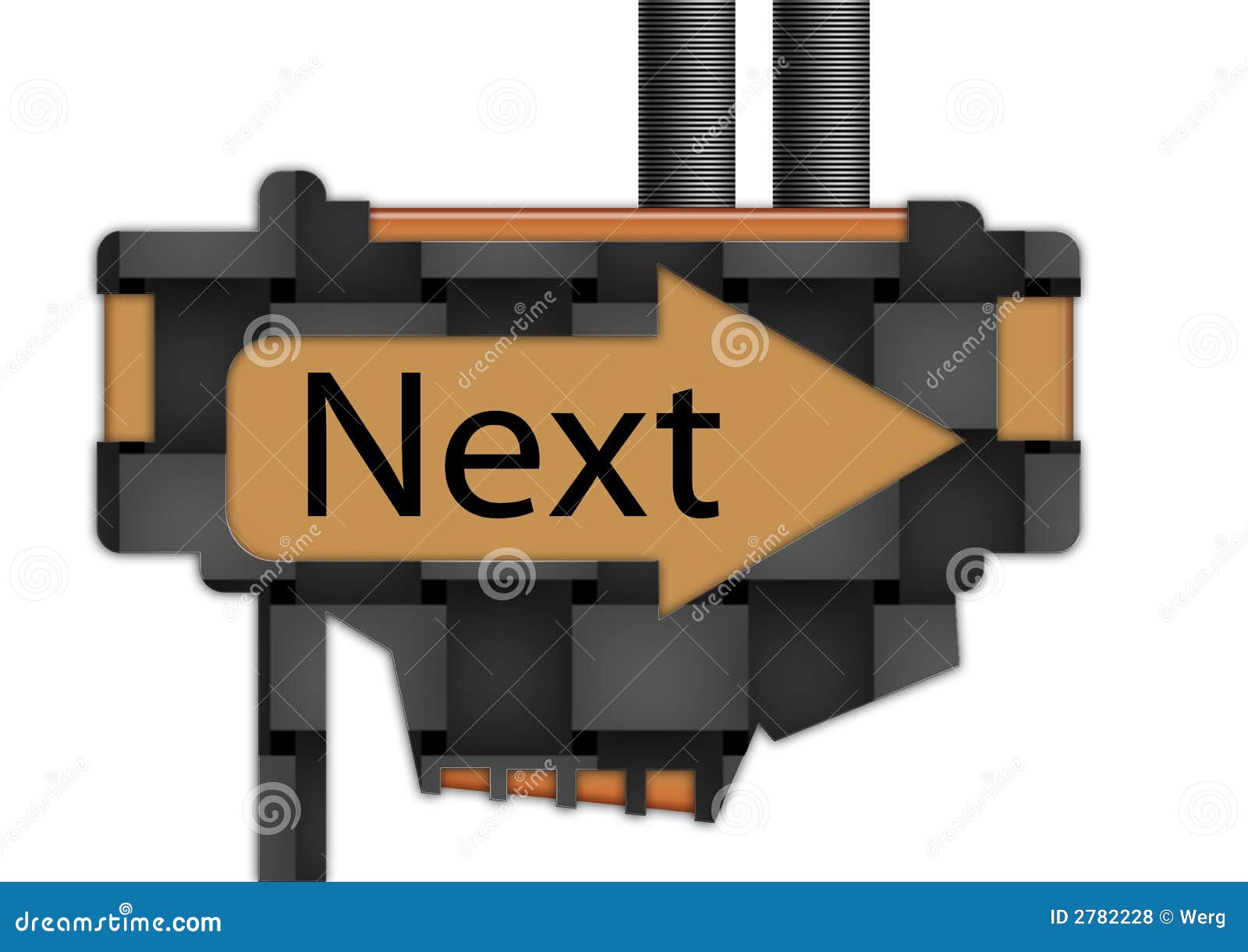 Sign - arrow - Next stock illustration. Illustration of next - 2782228