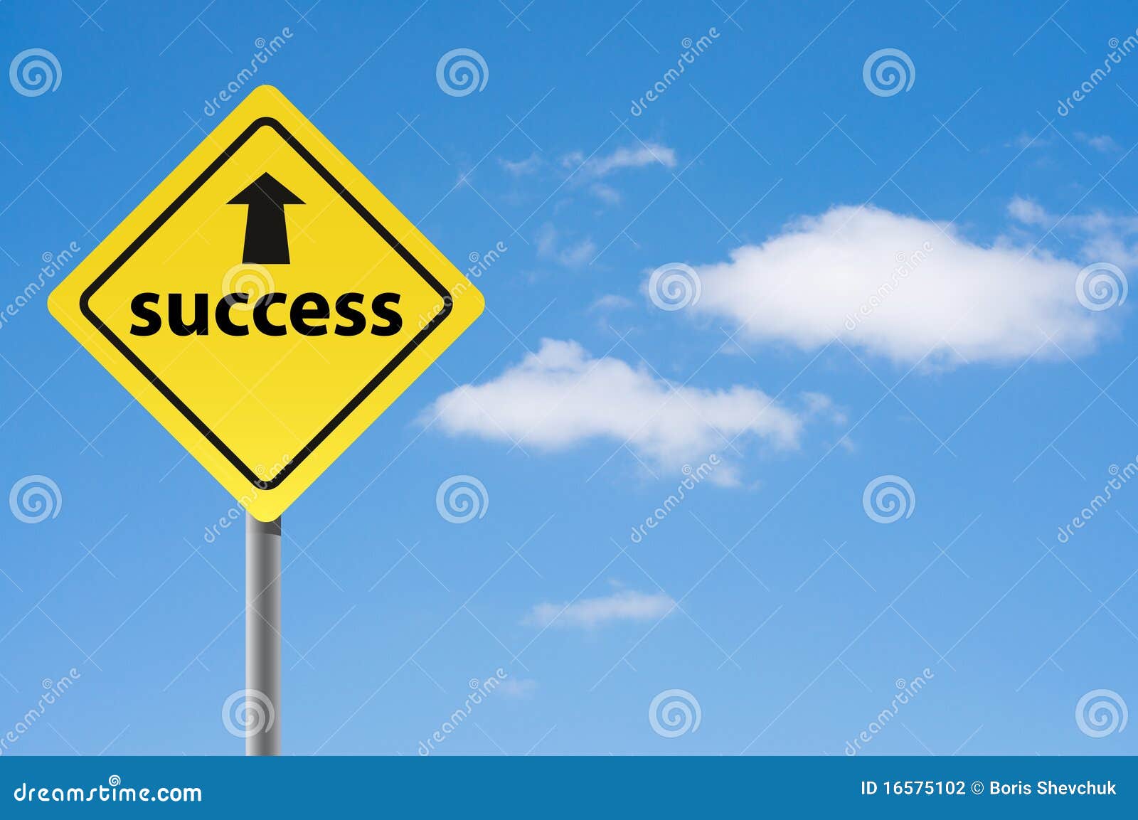 Sign arrow success. stock illustration. Illustration of travel - 16575102