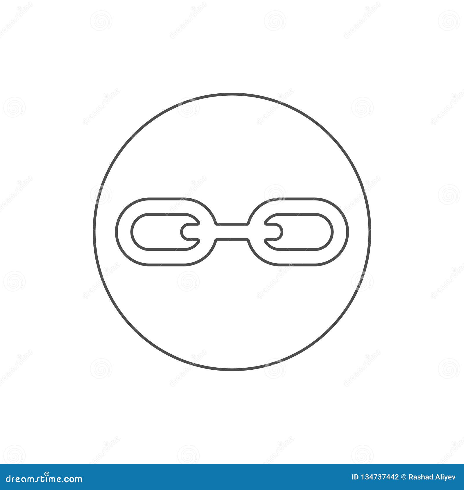 Sign of Attach in Round Icon. Element of Web for Mobile Concept and Web ...