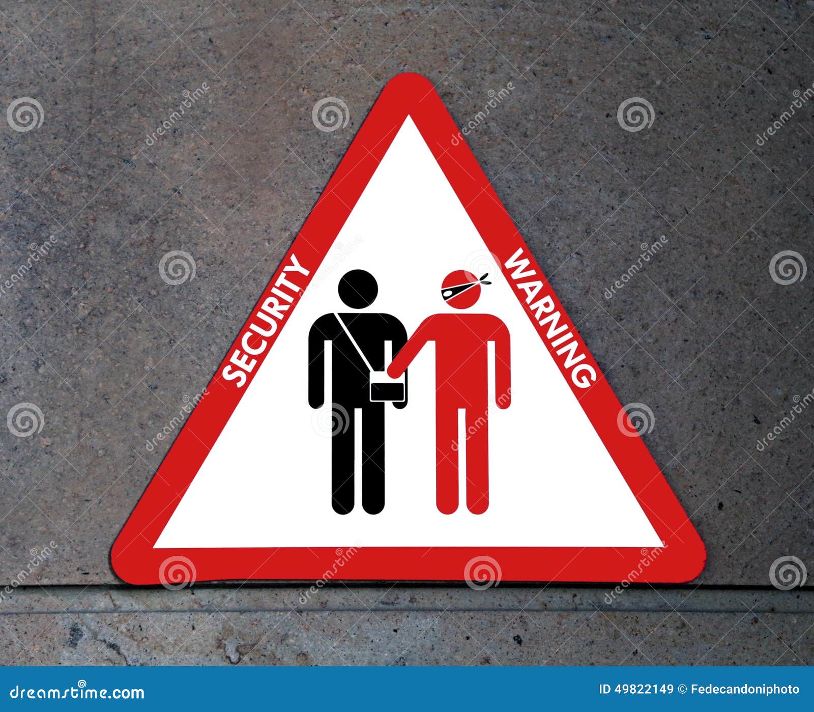 Sign of Attention To Thieves and Pickpockets Stock Image - Image of ...