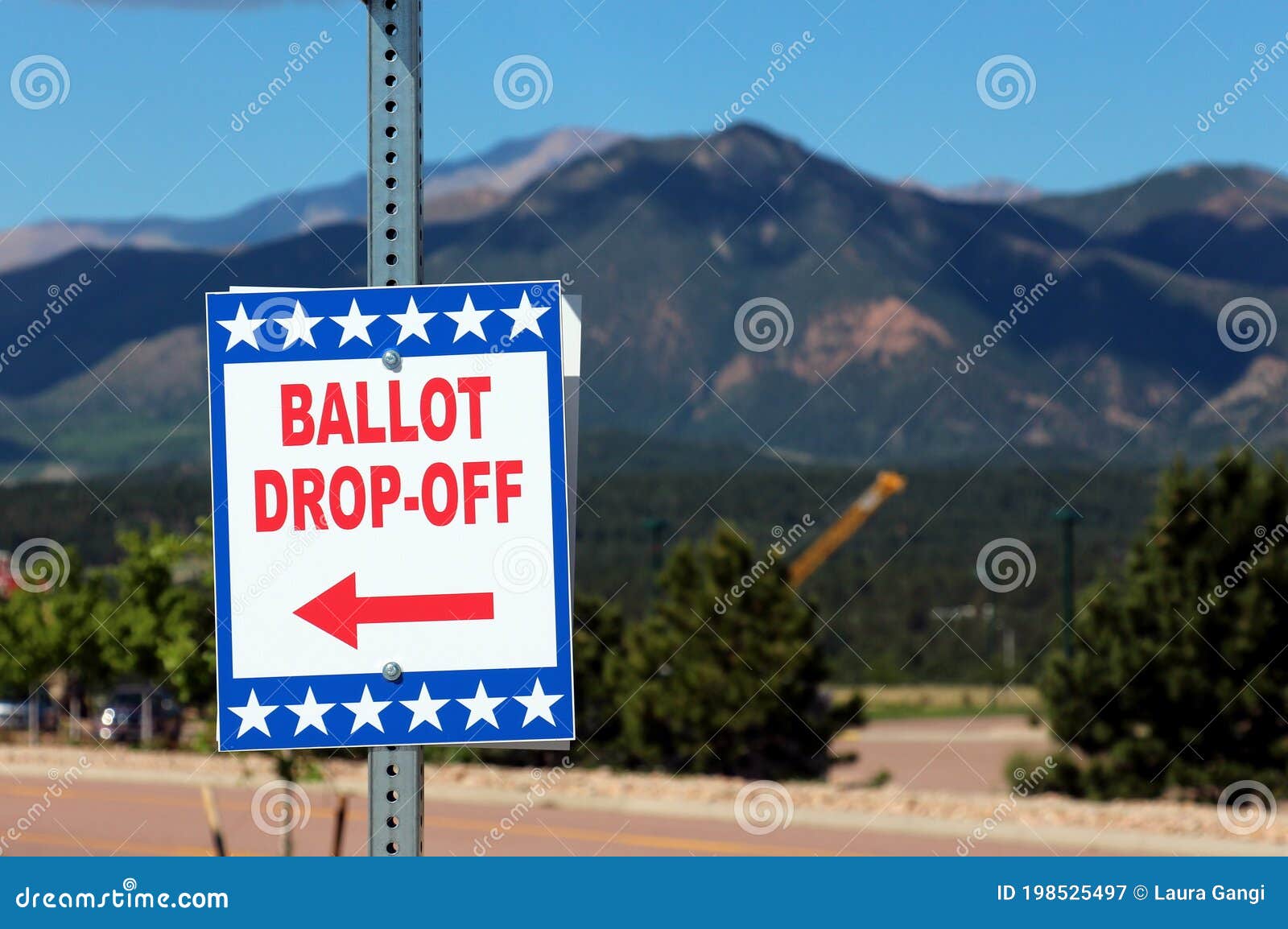 Sign for Ballot Box for Election - All Mail-in Voting with Accessible ...