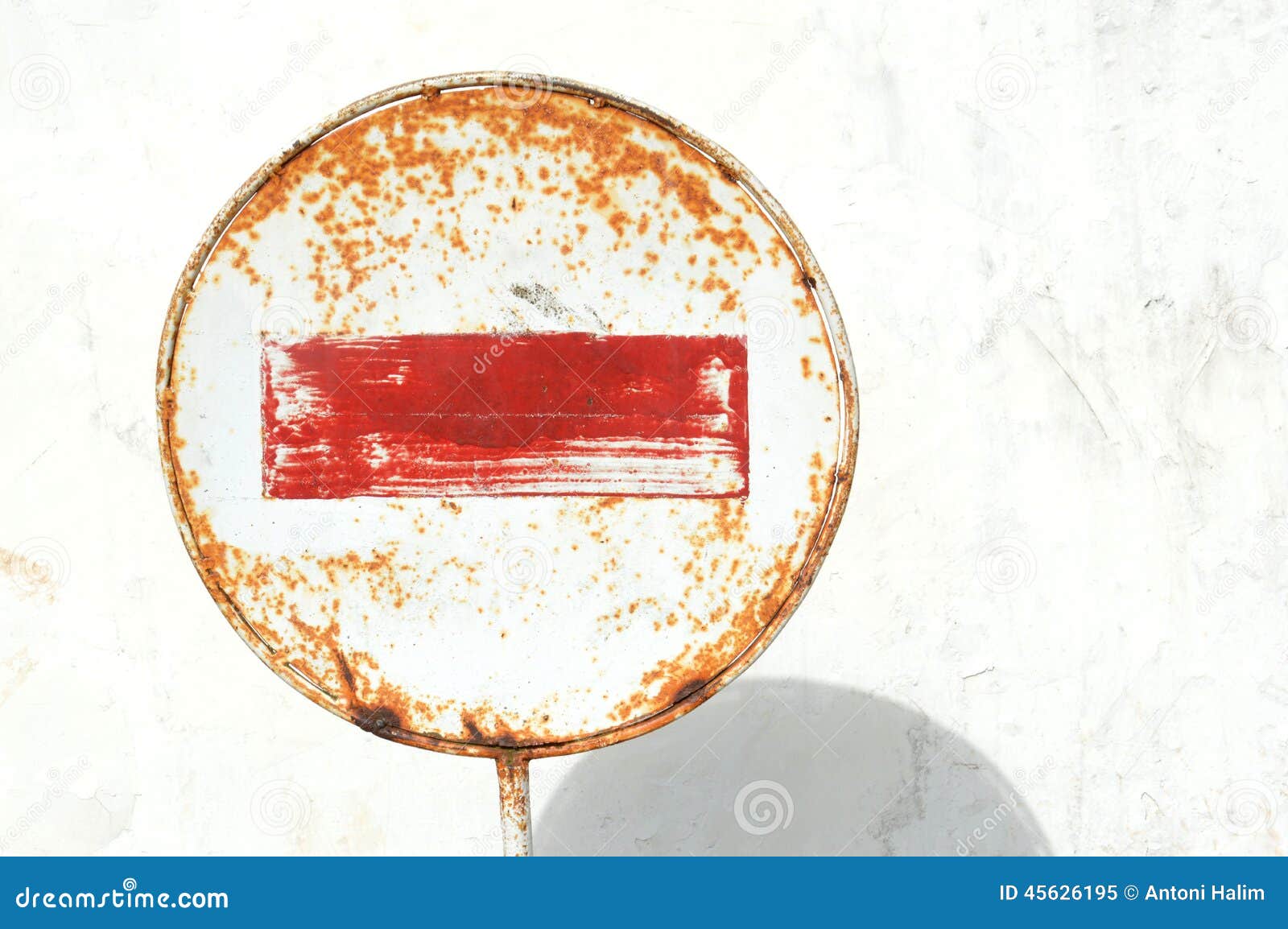 Sign ban stock image. Image of safety, road, iron, direction - 45626195