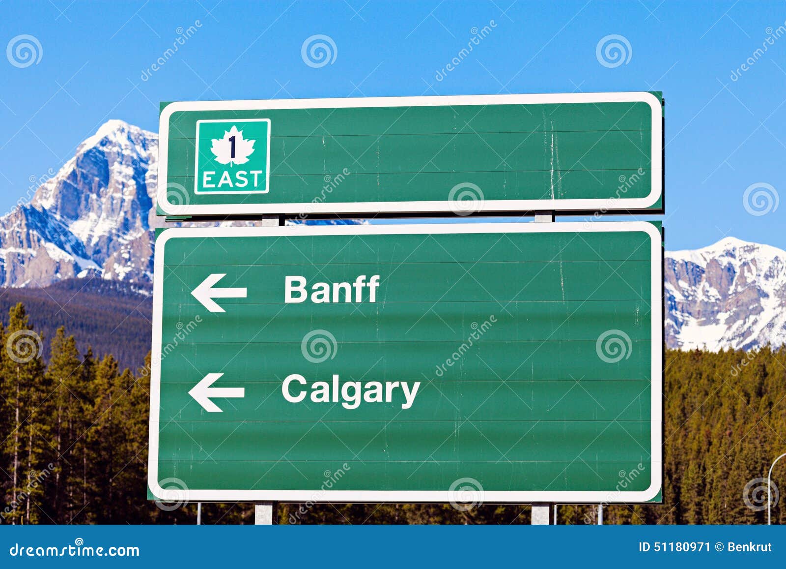 Sign in Banff National Park Stock Image - Image of canada, national ...