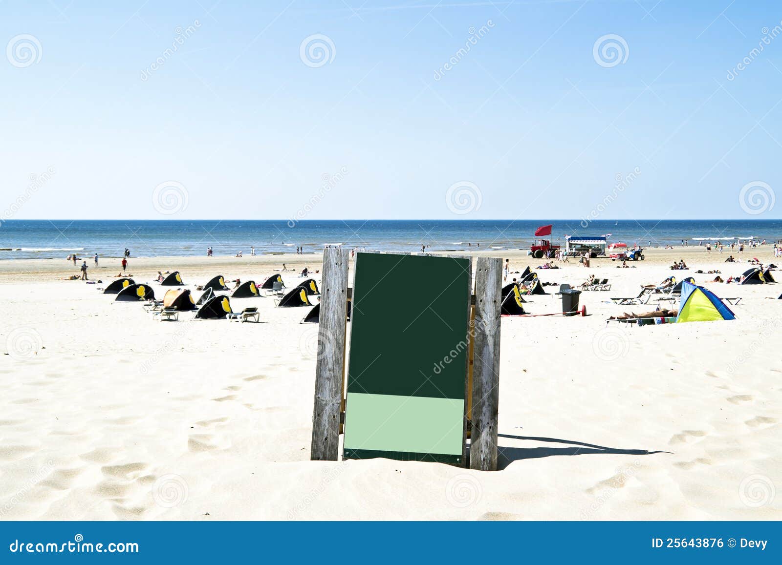 Sign on the beach stock photo. Image of wood, beach, netherlands - 25643876