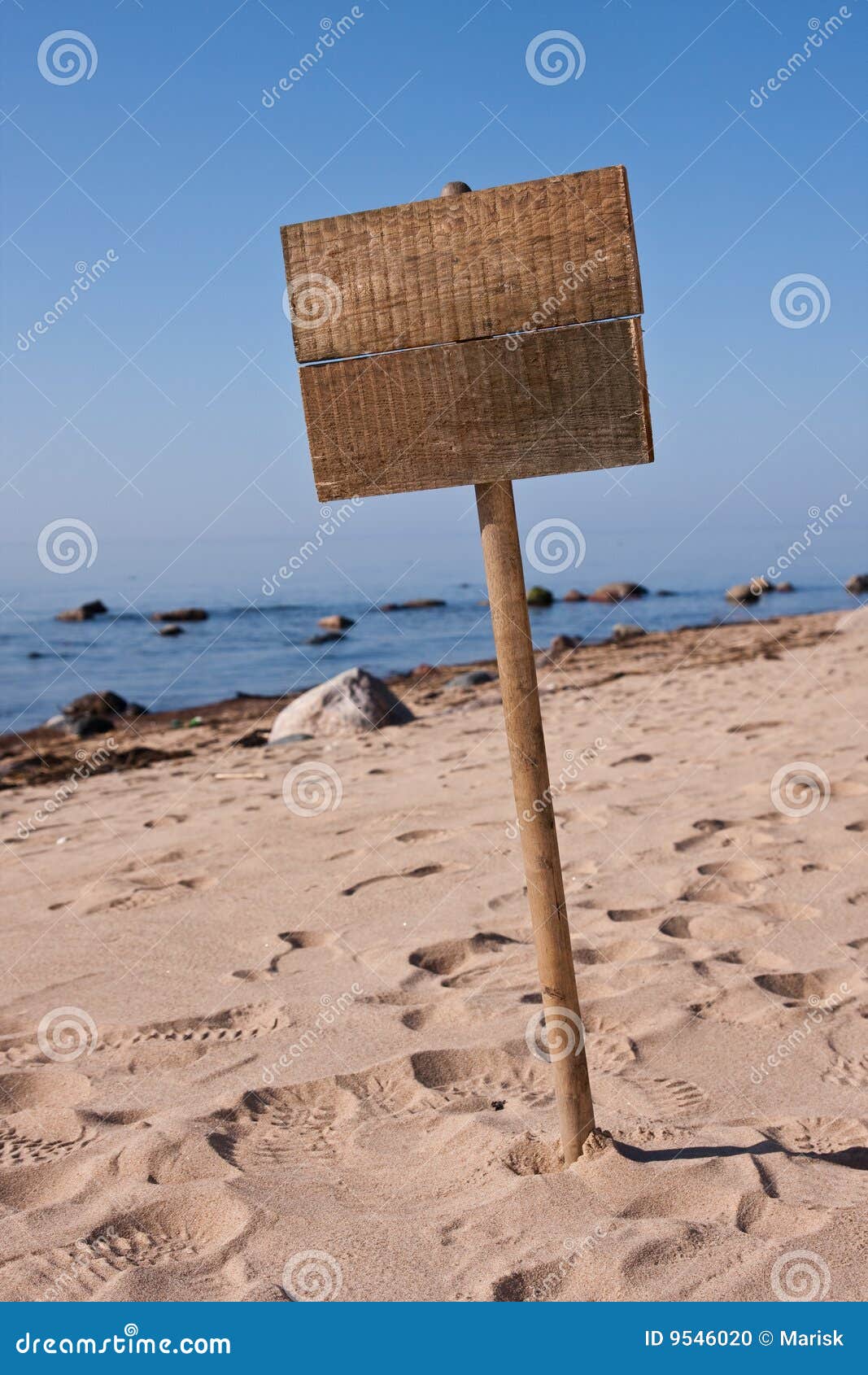 Sign at beach stock photo. Image of stone, beach, nature - 9546020
