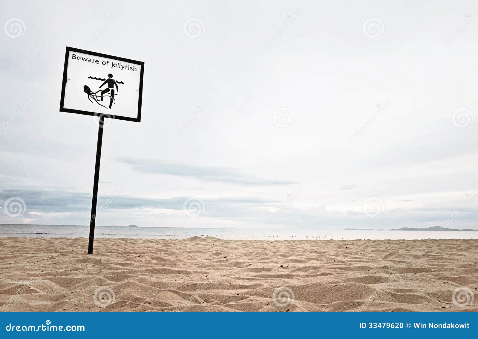 Sign on the beach stock photo. Image of danger, symbols - 33479620