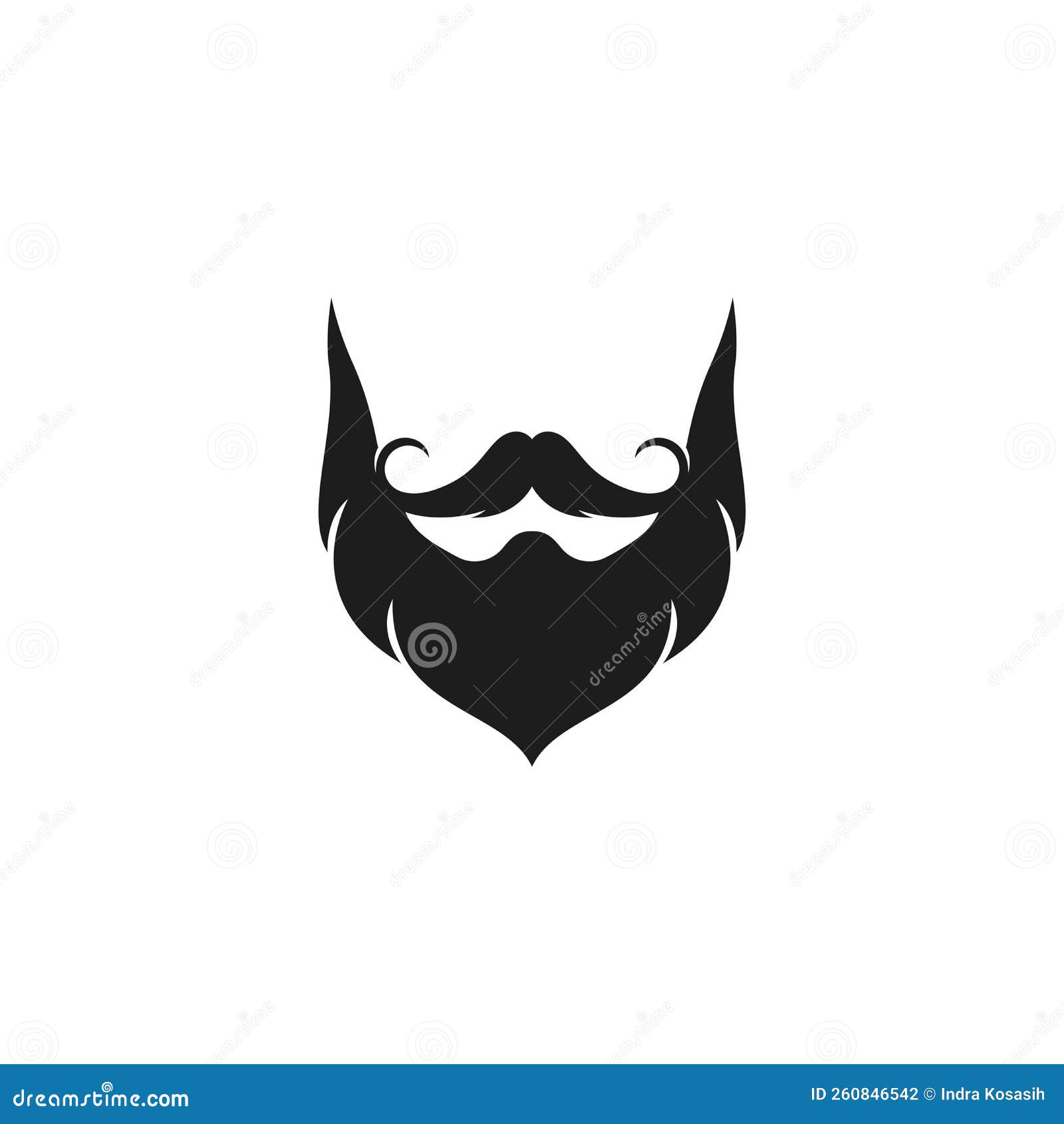 Sign of Beard Logo Vector Icon Illustration Stock Vector - Illustration ...