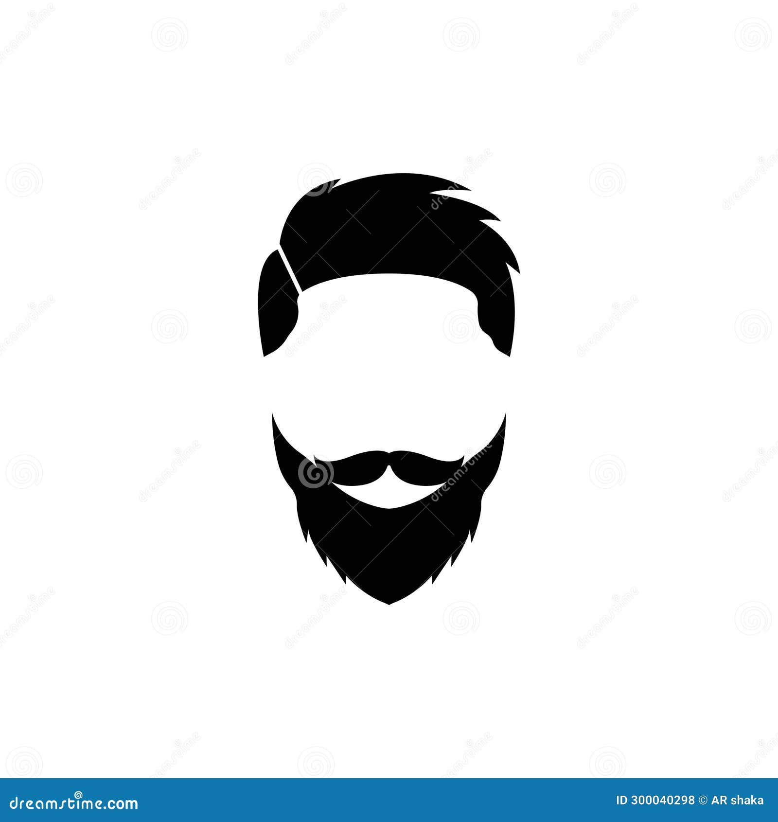 Sign of Beard Logo Vector Icon Illustration Design Stock Illustration ...